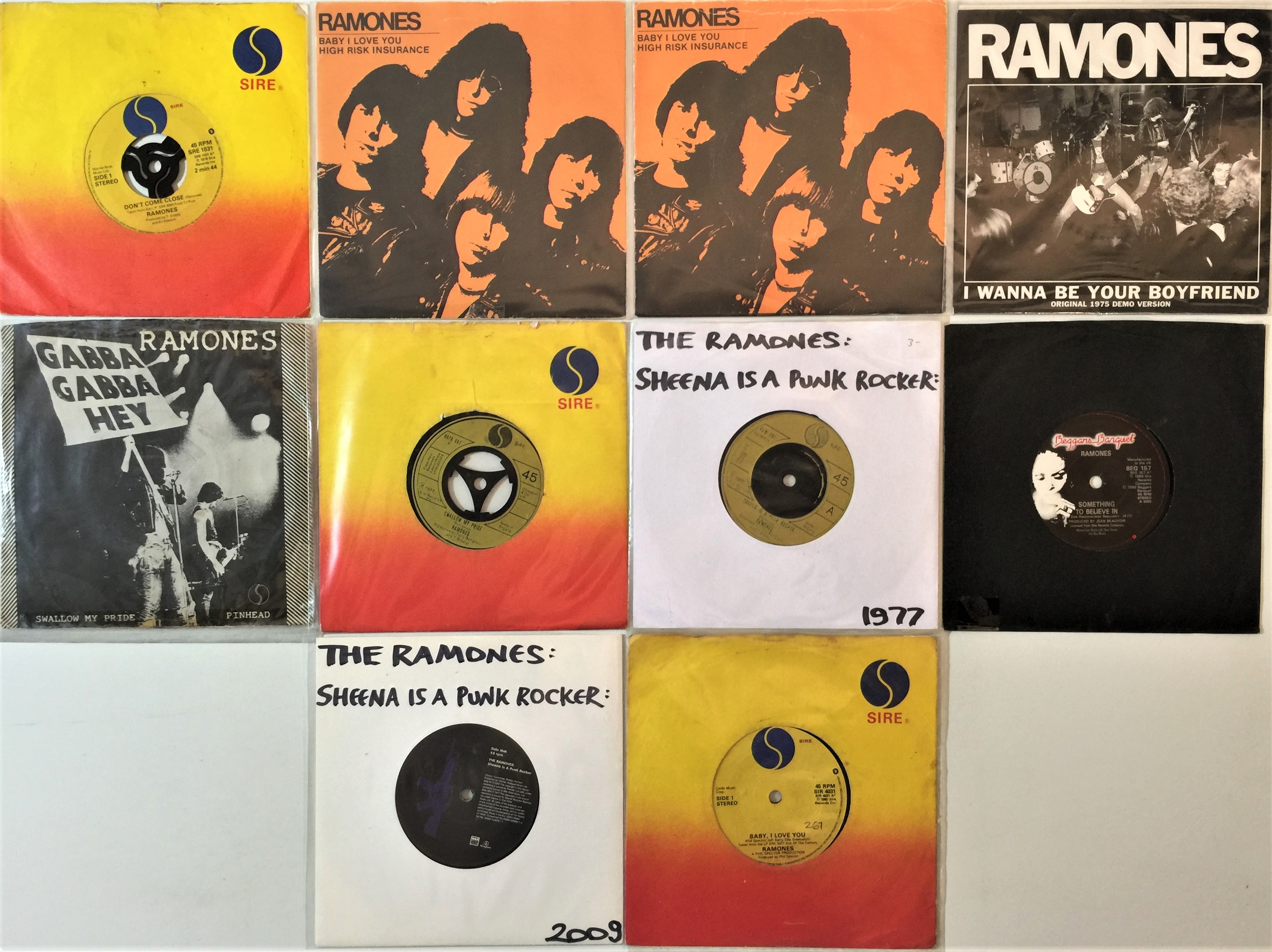 Lot 869 - THE RAMONES - LP/12"/7" COLLECTION