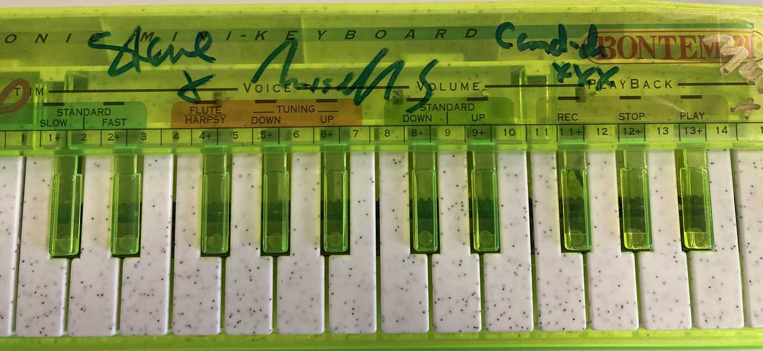 Lot 296 - PULP FULLY SIGNED BONTEMPI KEYBOARD