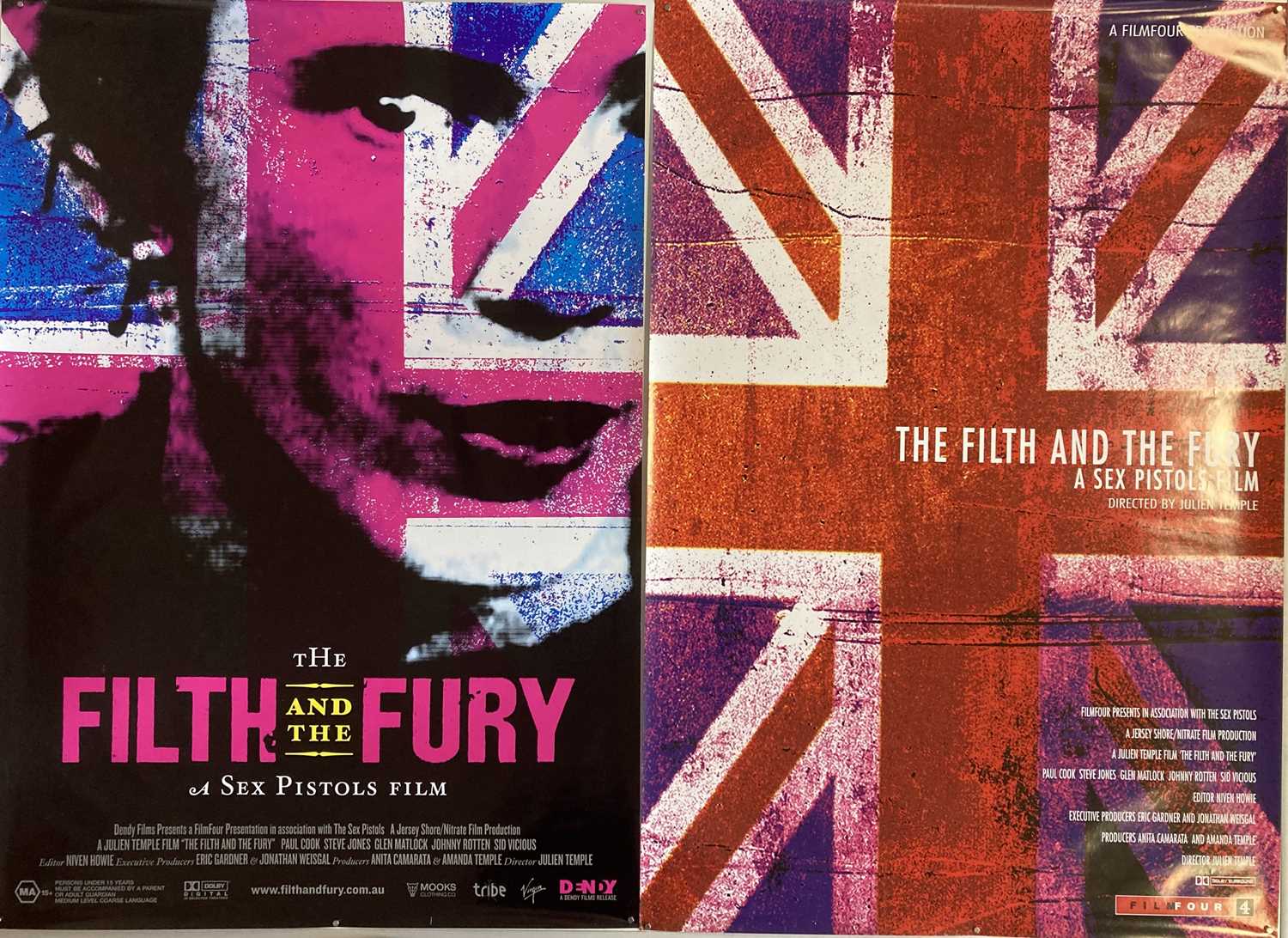 Lot 396 Sex Pistols The Filth And The Fury Posters