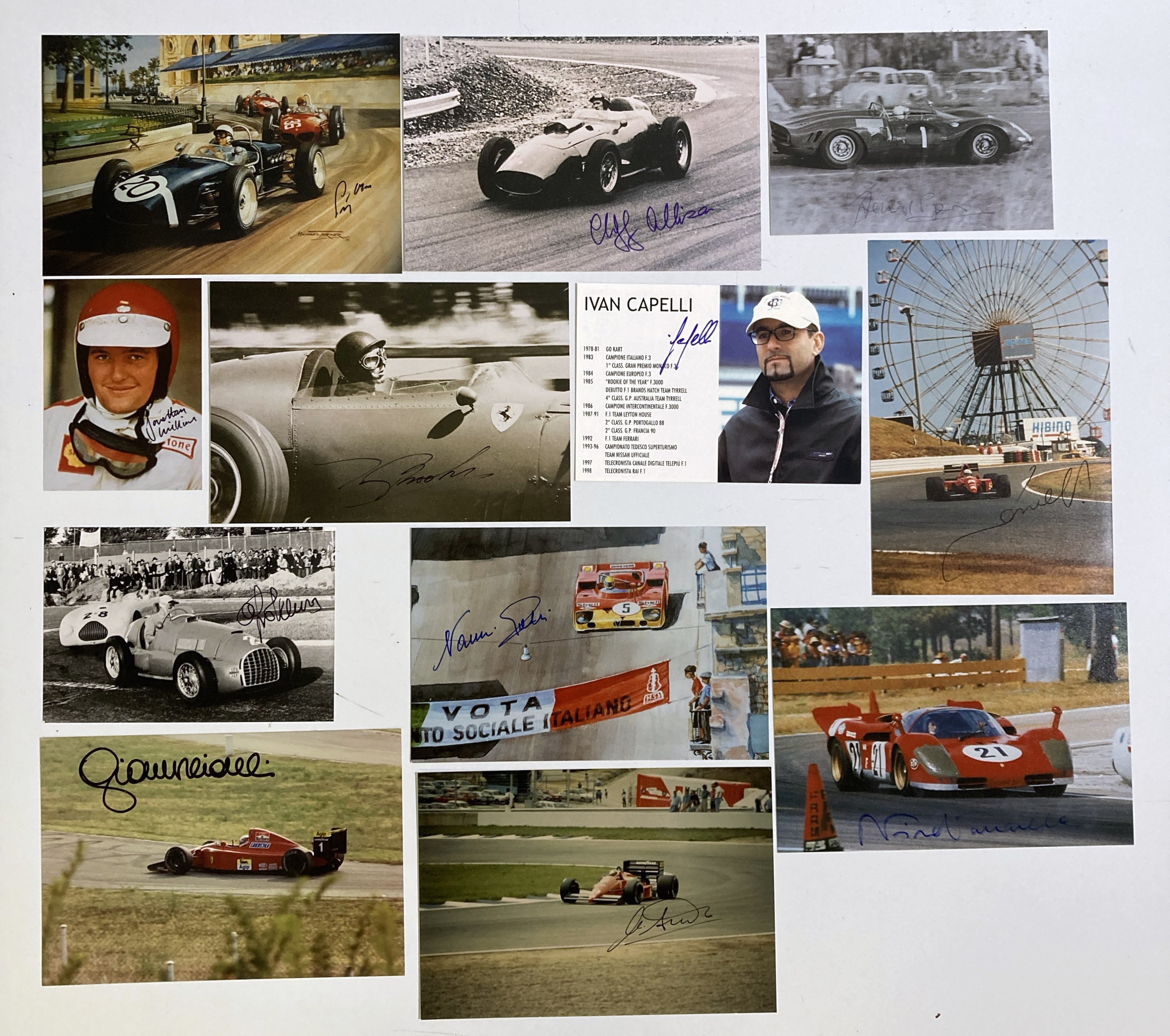 Lot 129 - MOTOR RACING - FORMULA ONE DRIVER AUTOGRAPHS.