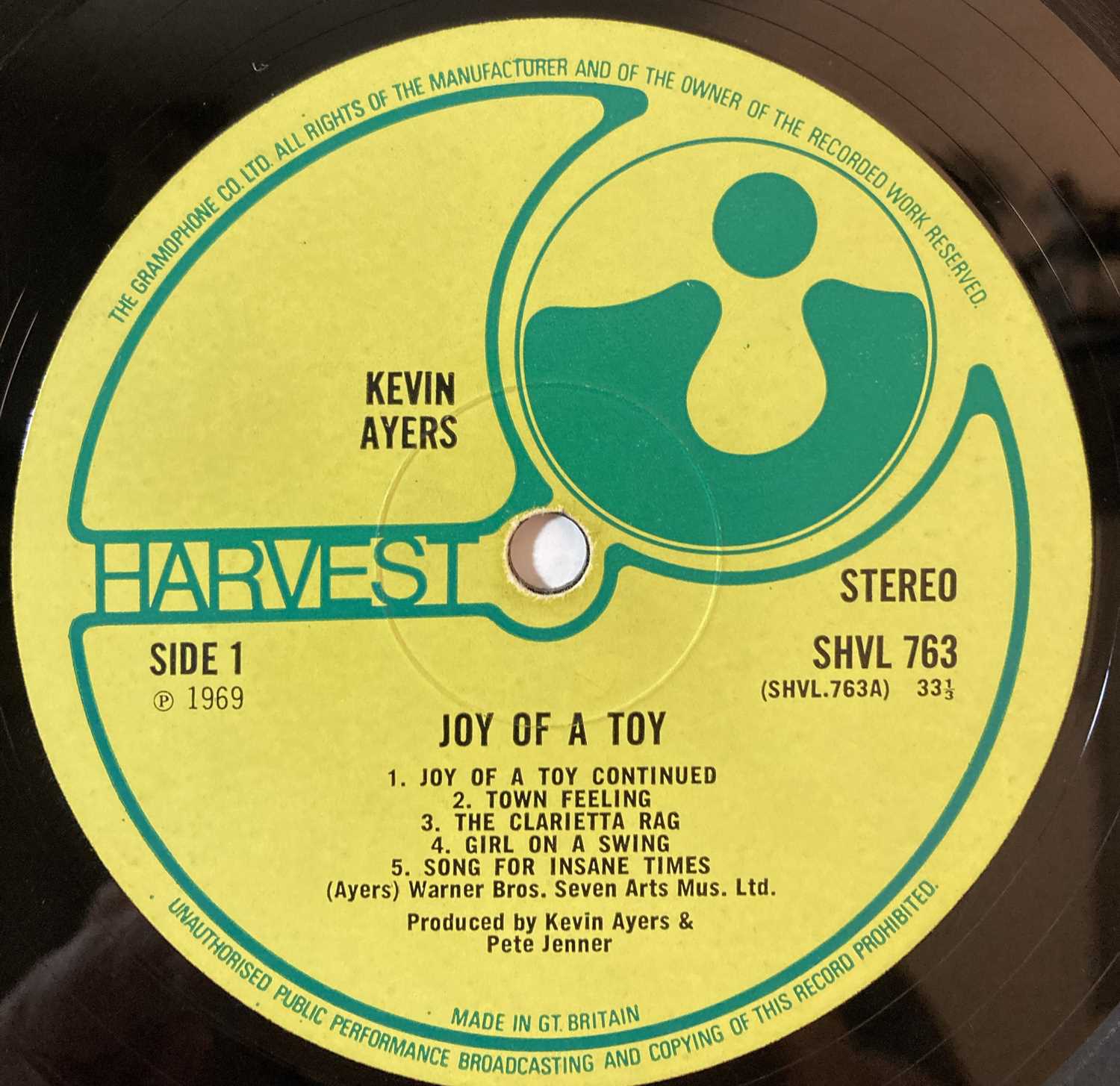 Lot 336 - KEVIN AYERS - JOY OF A TOY LP (ORIGINAL UK