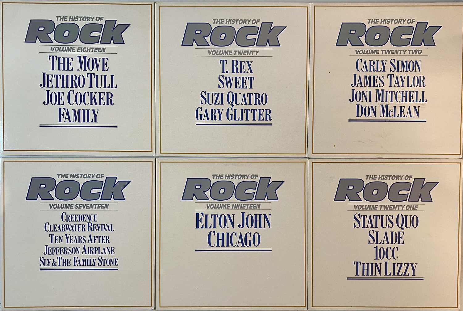 Lot 707 - HISTORY OF ROCK - COMPLETE LP COLLECTION