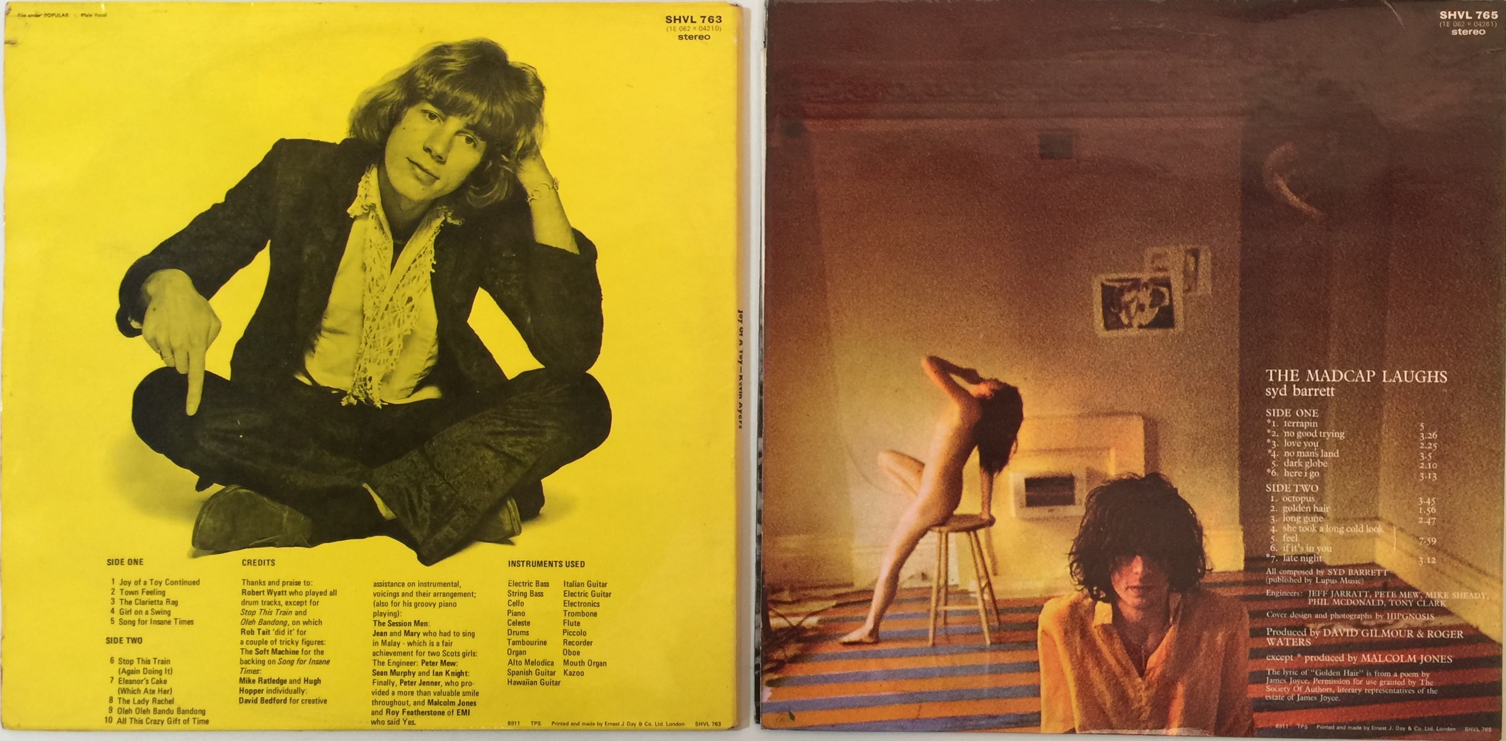 Lot 1051 - SYD BARRETT/KEVIN AYERS - THE MADCAP LAUGHS