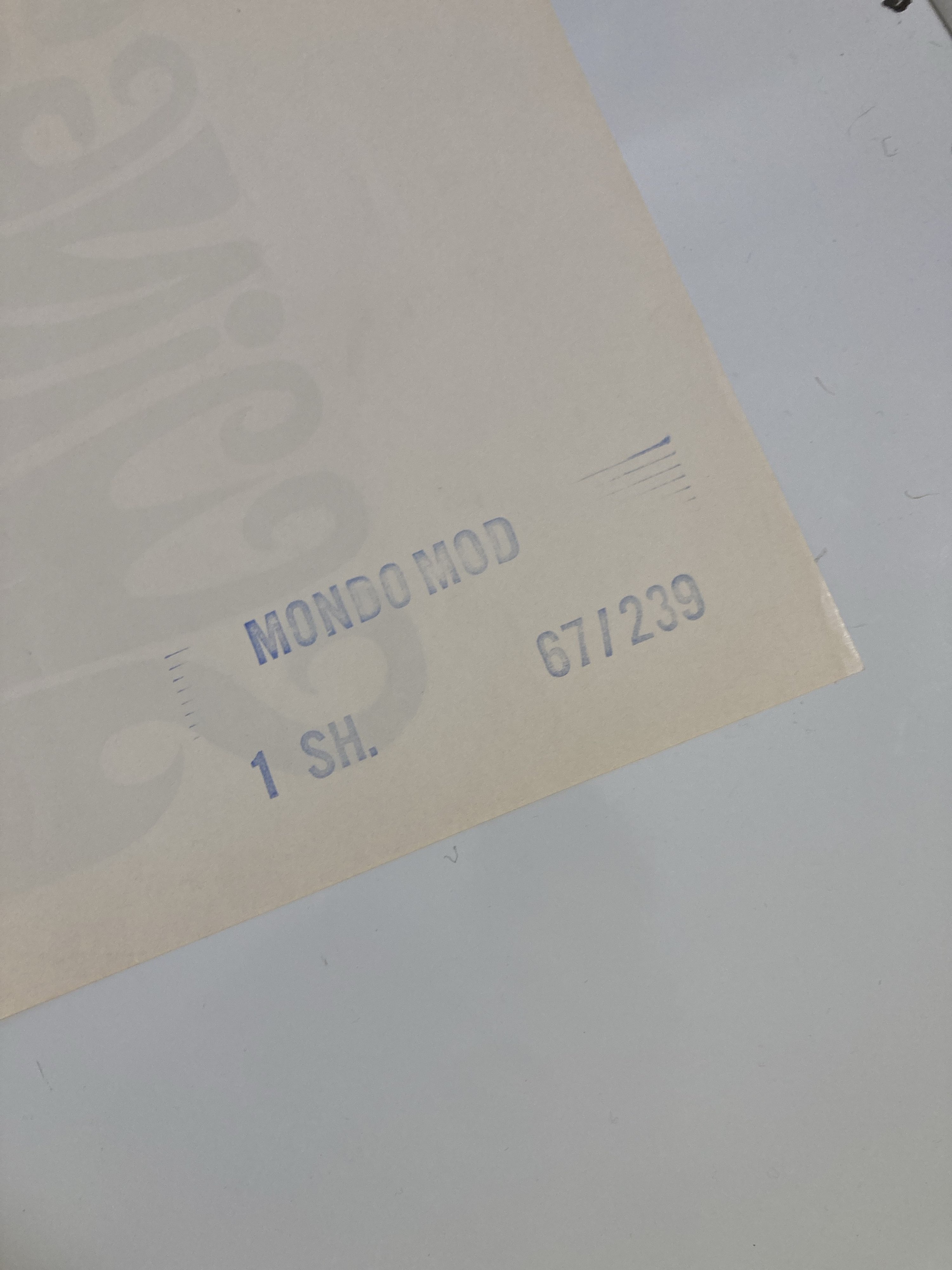 Lot 244 - MONDO MOD ORIGINAL ONE SHEET POSTER (1967)