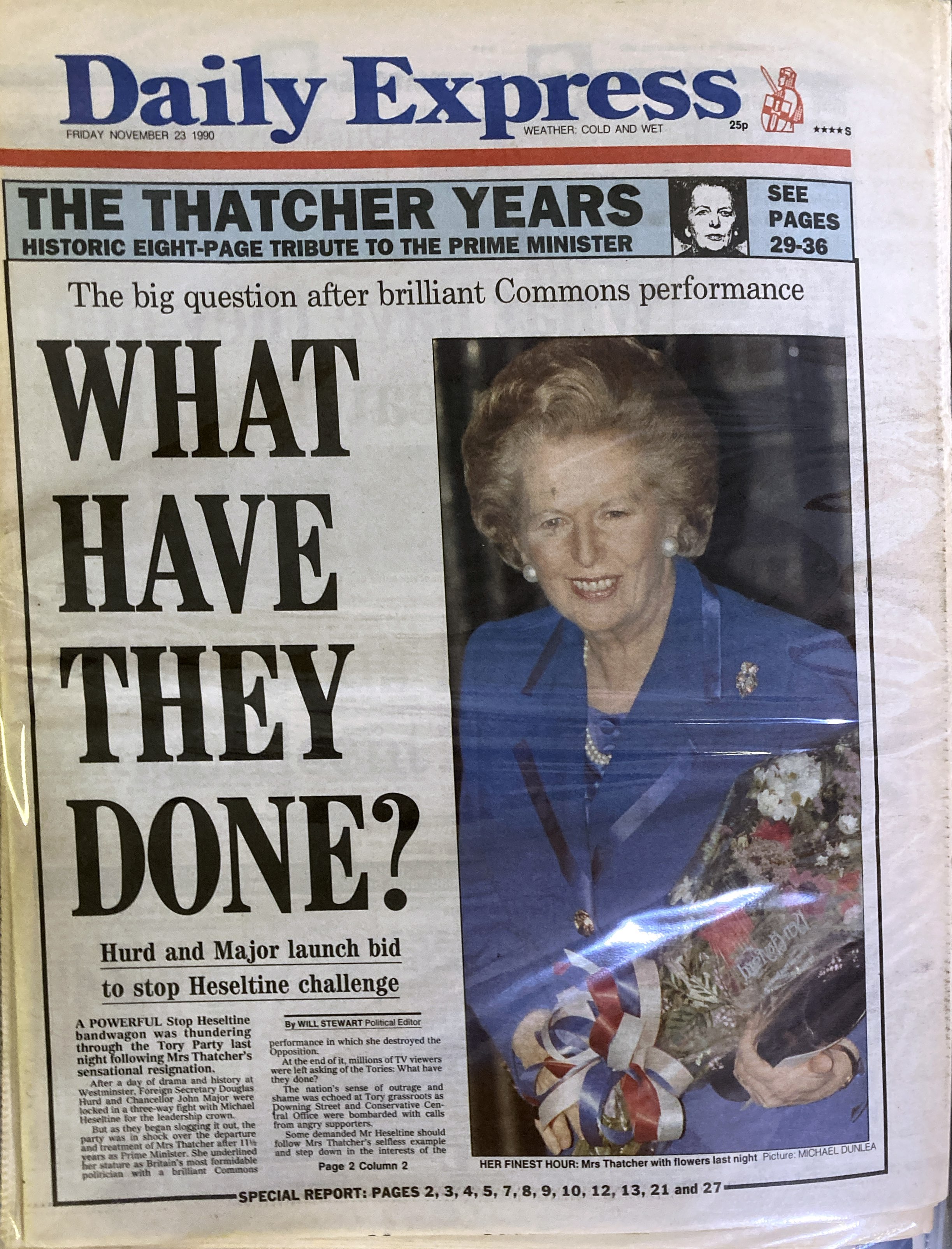 Lot 4 - NEWSPAPER ARCHIVE - HISTORIC HEADLINES.