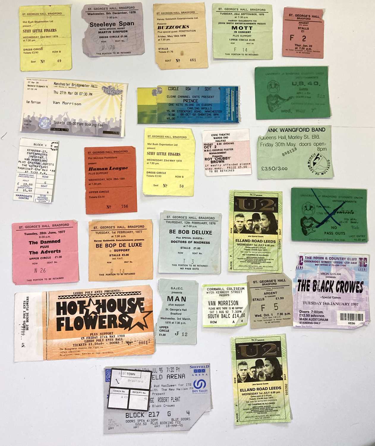 Lot 182 - CLASSIC PUNK/WAVE/ROCK - TICKETS - SOME
