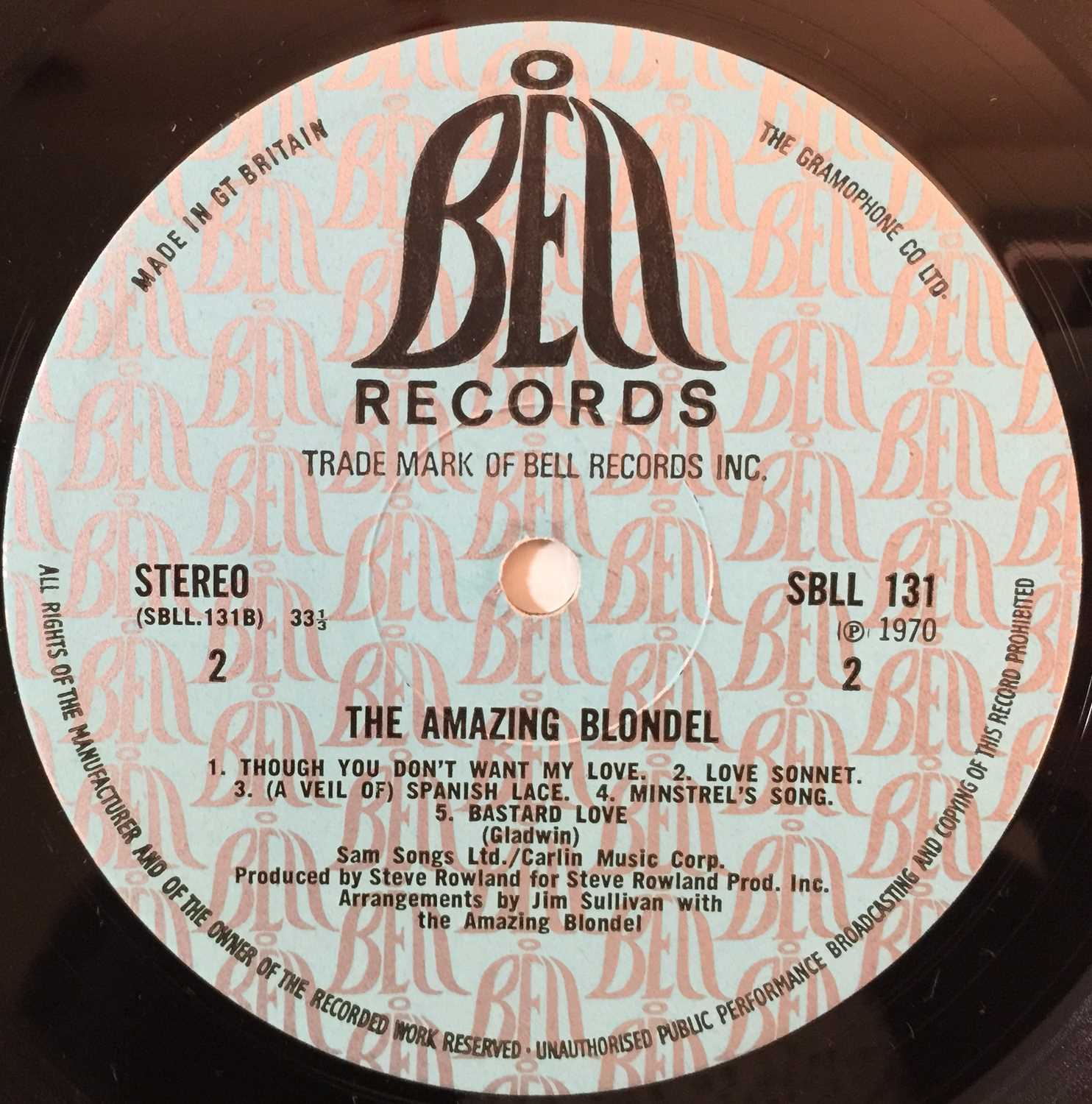 Lot 719 - THE AMAZING BLONDEL & A FEW FACES LP
