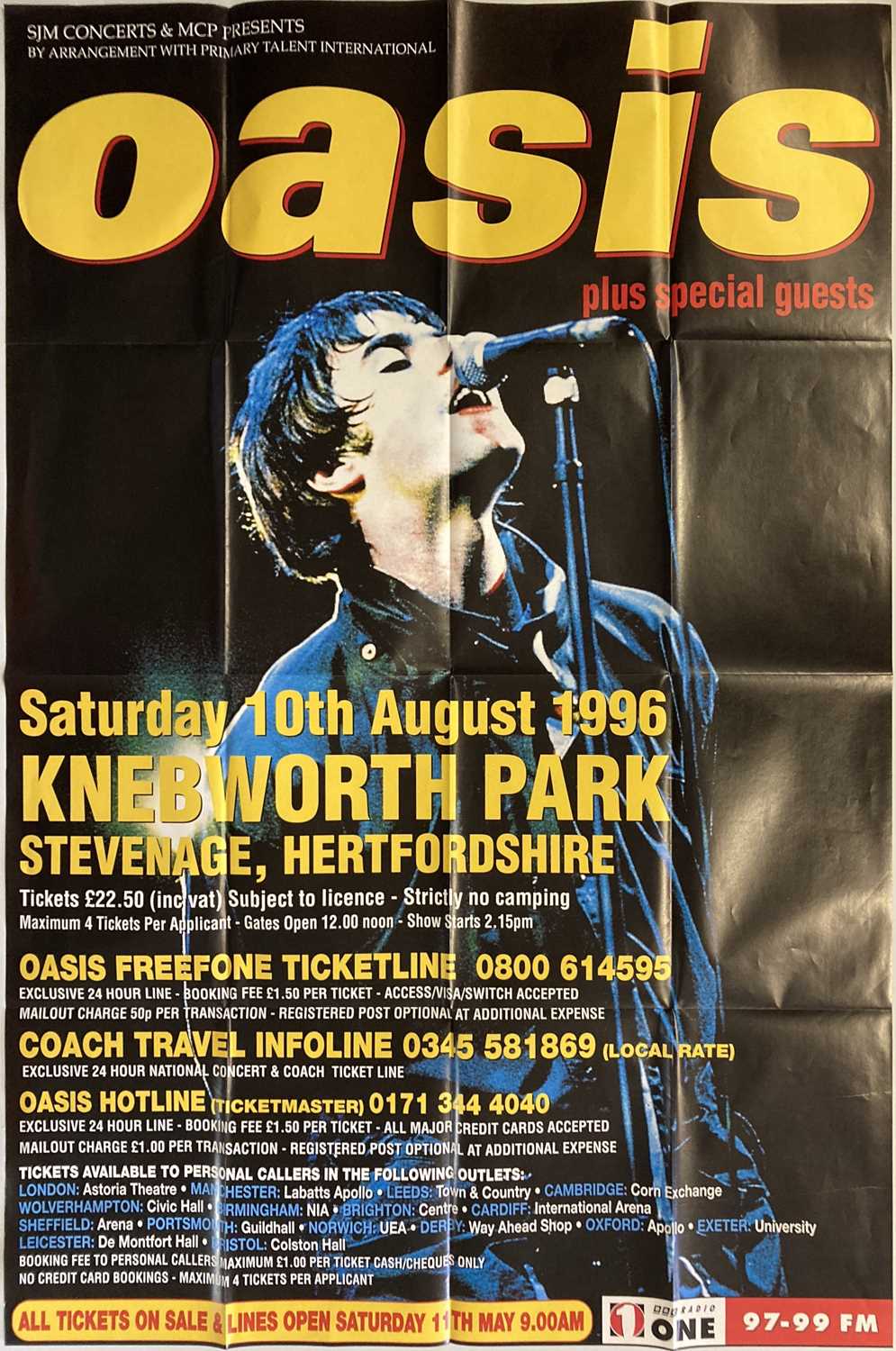 Lot 444 - OASIS ALL AROUND THE WORLD 1997 LITHOGRAPH