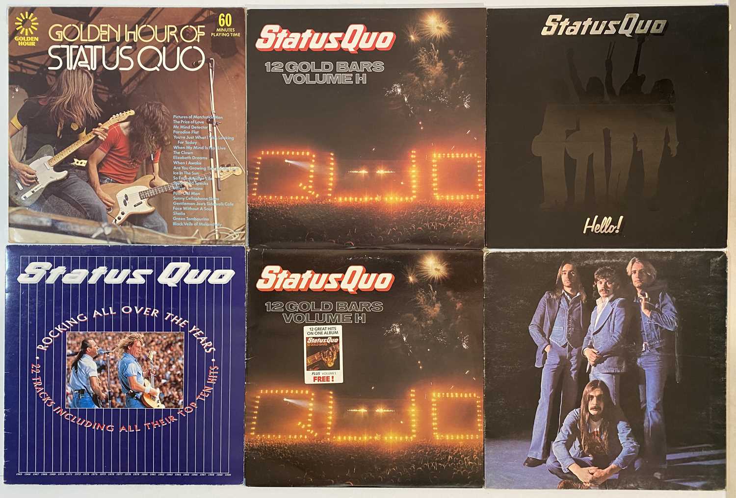 Lot 839 - STATUS QUO - LP COLLECTION