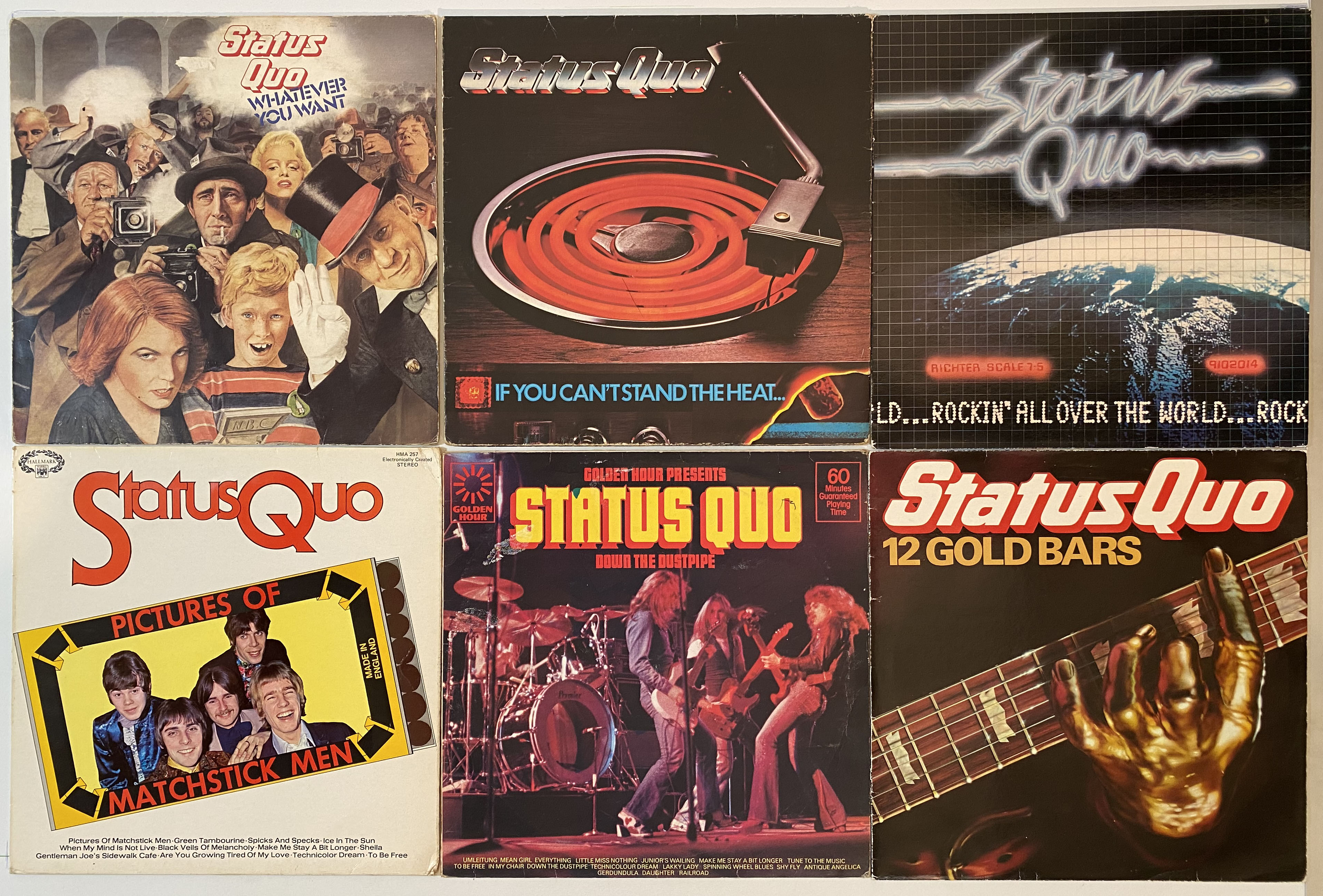 Lot 839 - STATUS QUO - LP COLLECTION