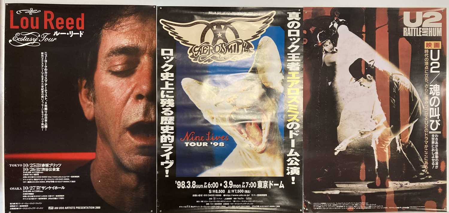 Lot 167 - JAPANESE POSTERS - BOB DYLAN/U2/LOU REED