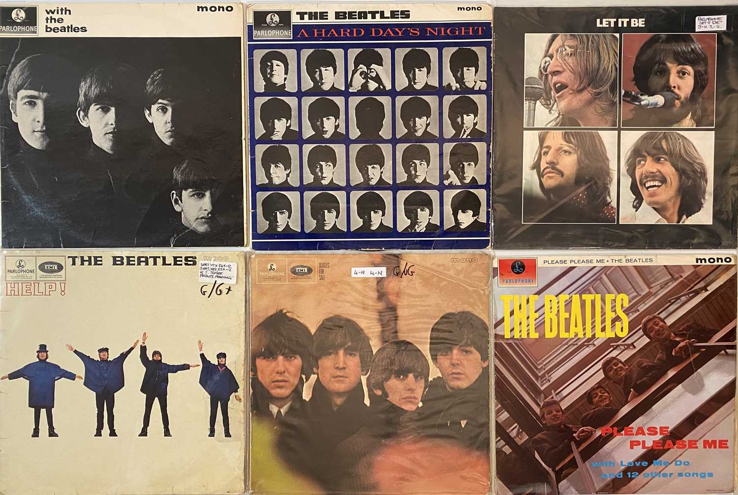 Lot 886 - THE BEATLES - STUDIO LPs (EARLY/ORIGINAL UK