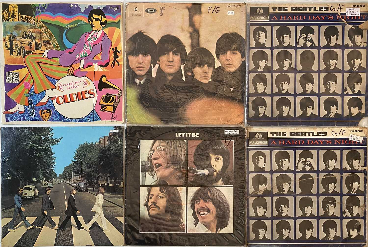 Lot 887 - THE BEATLES - STUDIO LPs (EARLY/ORIGINAL UK