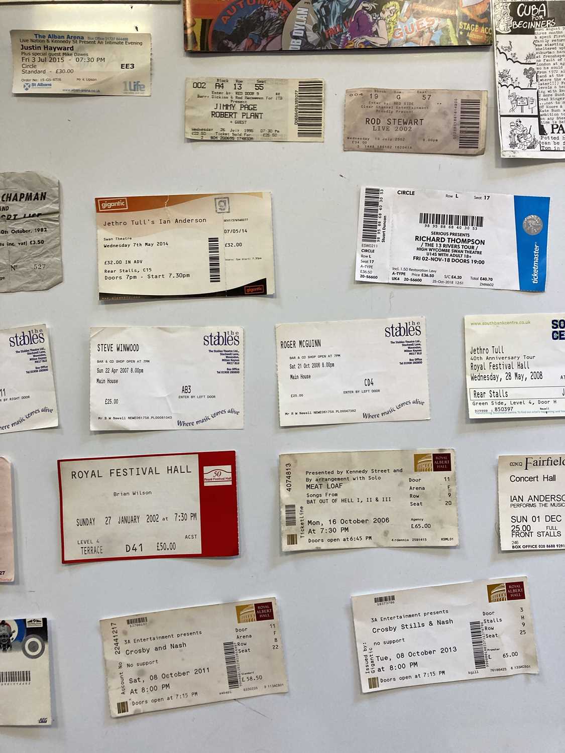 Lot 174 - CONCERT PROGRAMME AND TICKET ARCHIVE.