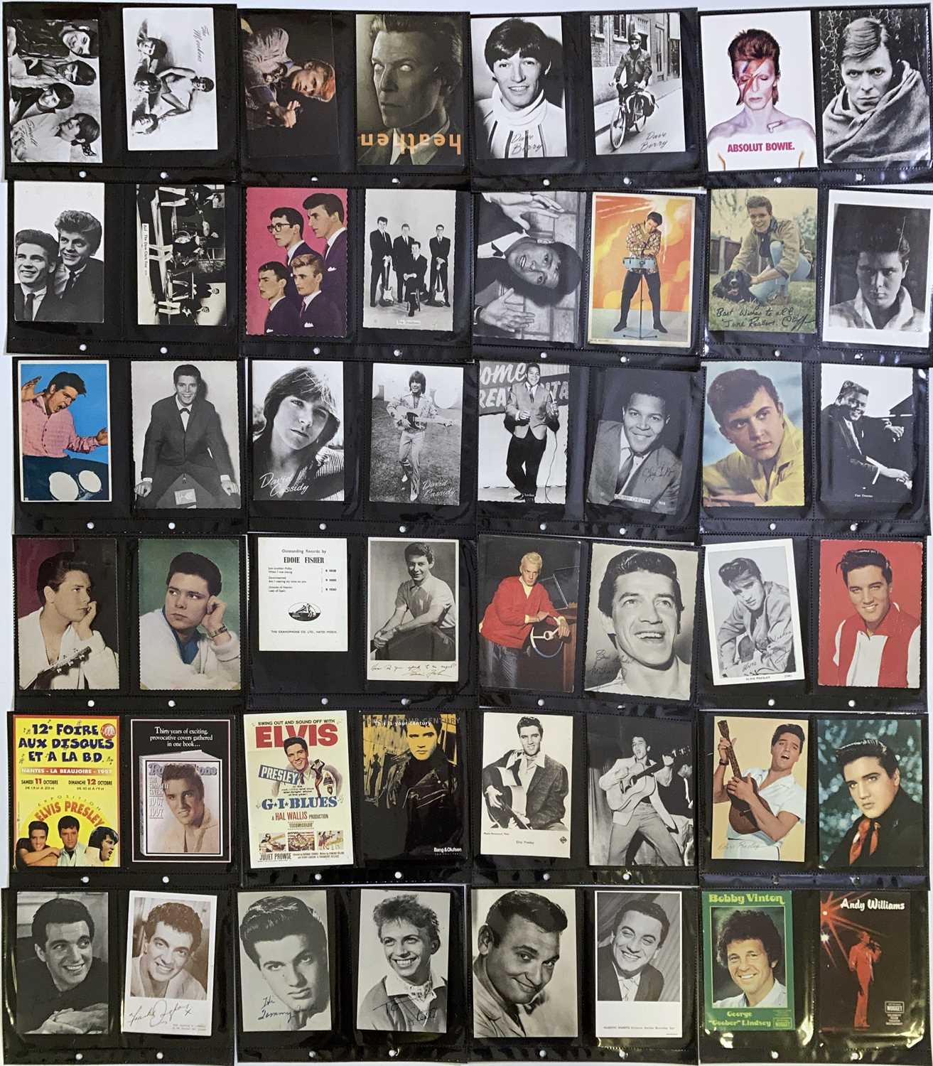 Lot 97 - FEMALE POP STAR / ELVIS POSTCARDS.