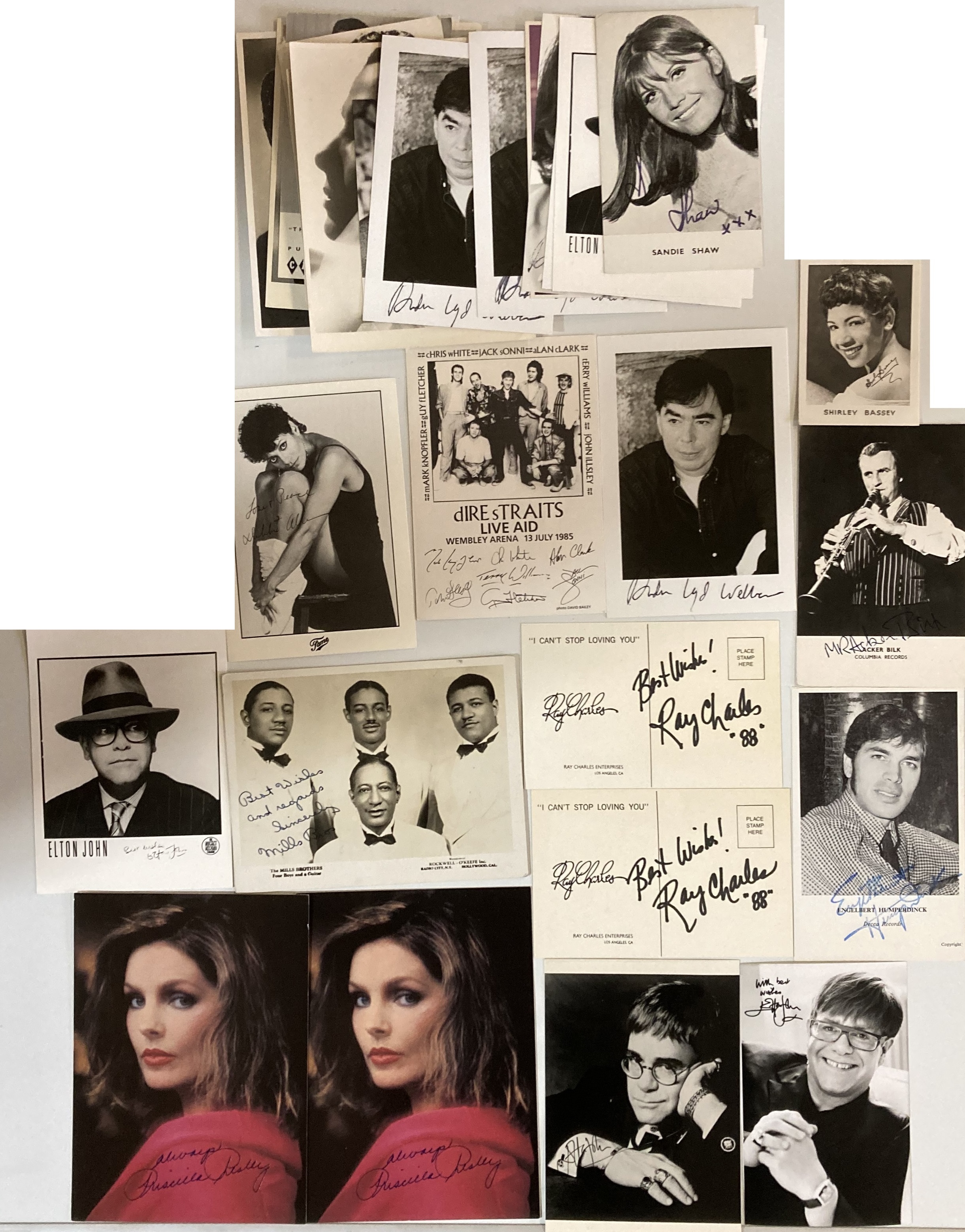 Lot 18 - STAMPED AUTOGRAPHS / PROMOTIONAL ITEMS AND