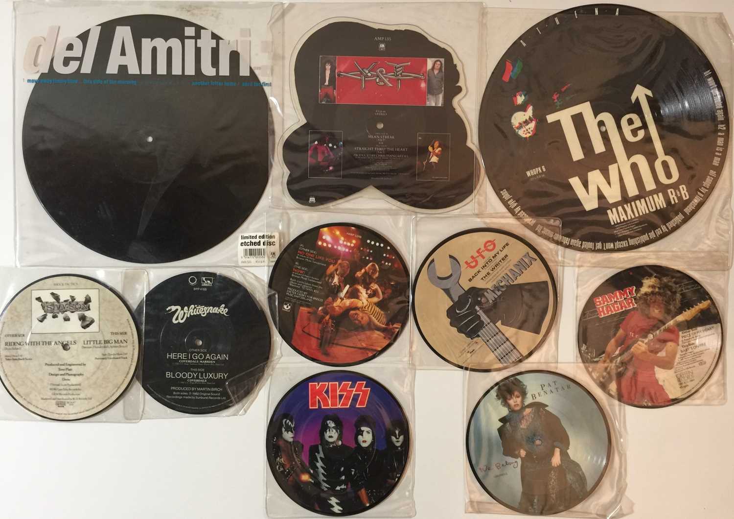 Lot 976 - METAL/ HARD ROCK PICTURE DISCS - 7"/ 10"/ 12"