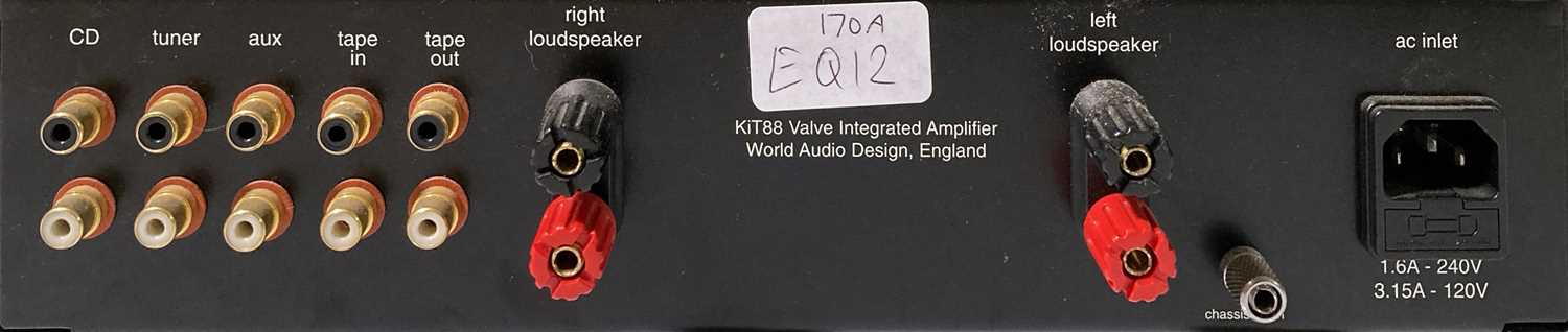 Lot 9 - WORLD AUDIO DESIGN - KIT88 VALVE INTEGRATED