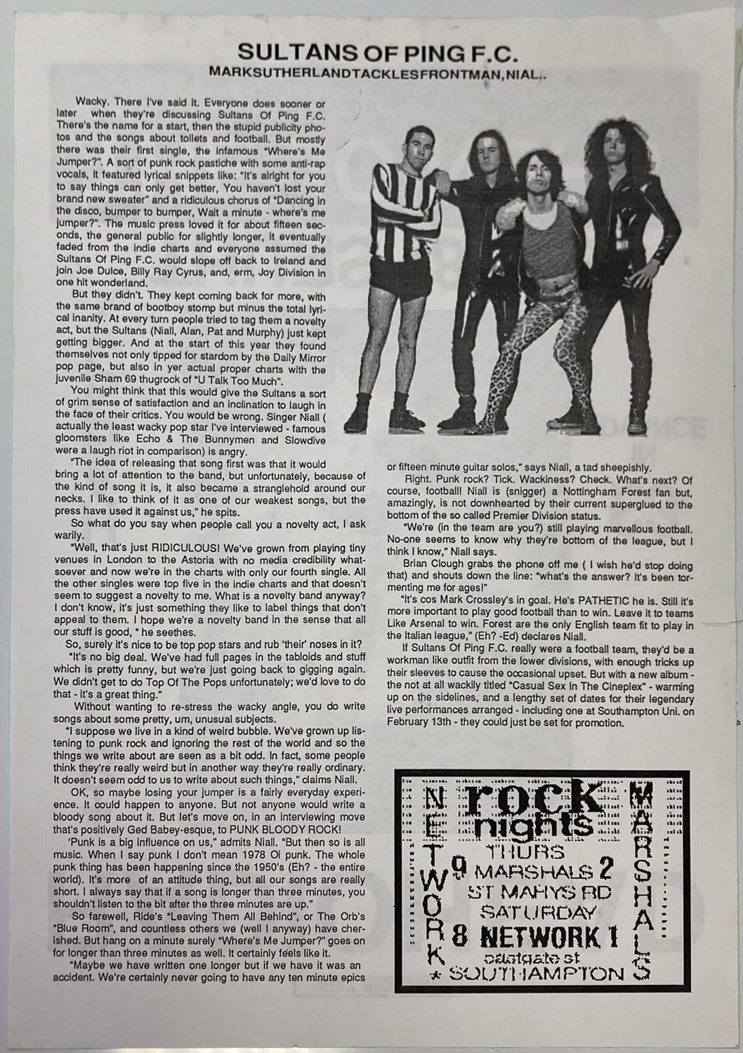 Lot 200 - RADIOHEAD - 1993 CONCERT FLYER.