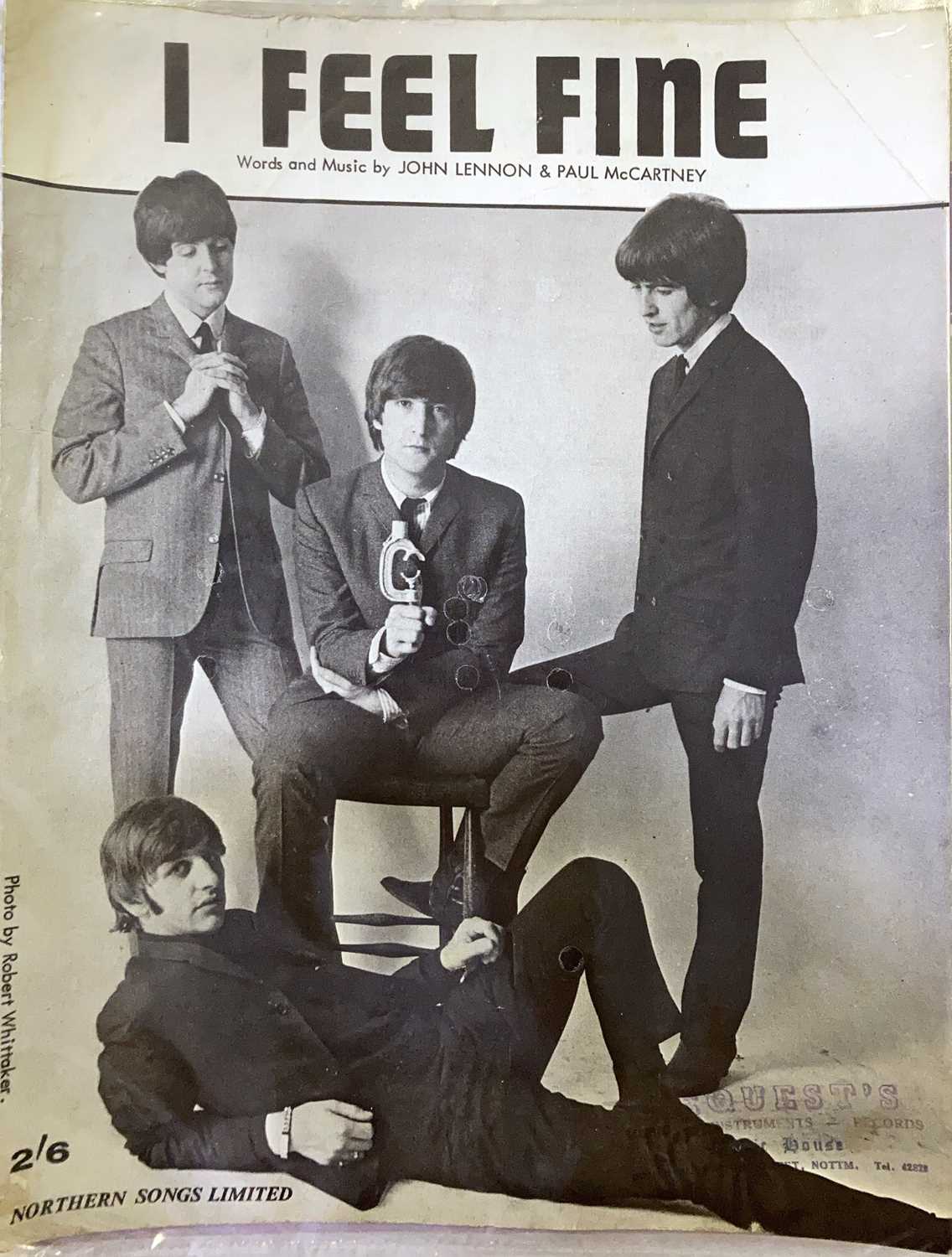 Lot 100 - BEATLES AND RELATED SHEET MUSIC - SOME 1960S