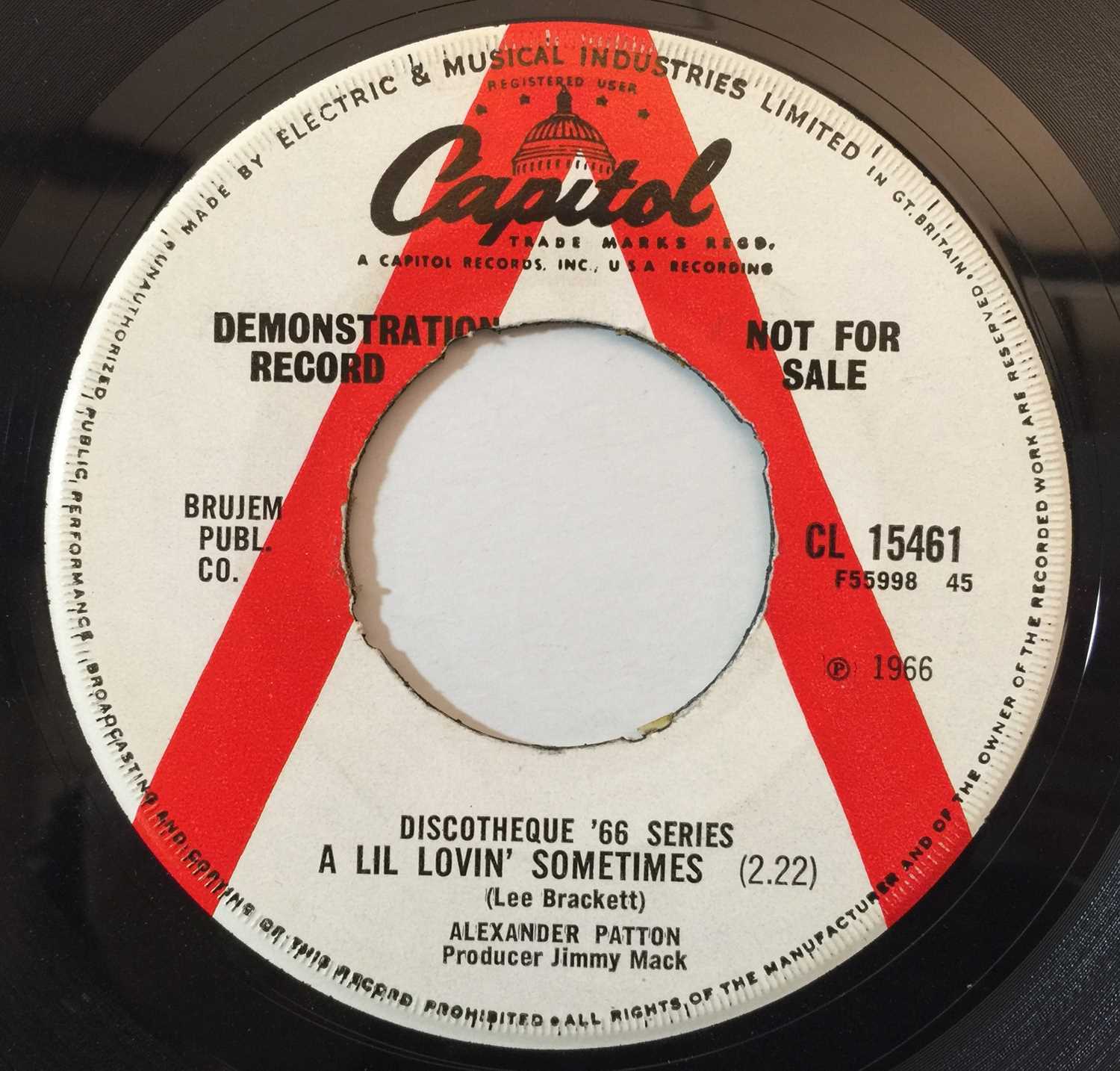 Lot 26 - ALEXANDER PATTON - A LIL LOVIN' SOMETIMES 7"