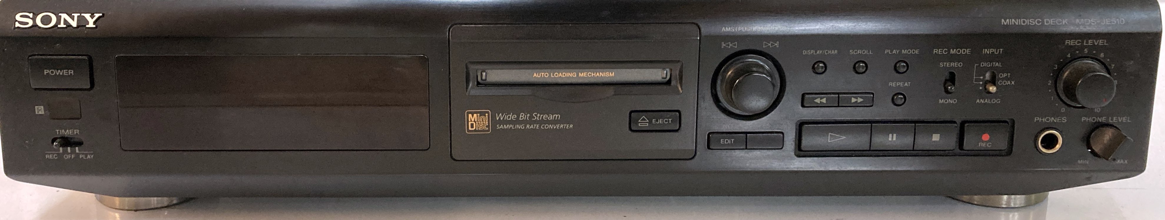 Lot 15 - SONY PS-X60 TURNTABLE AND MINIDISC PLAYER