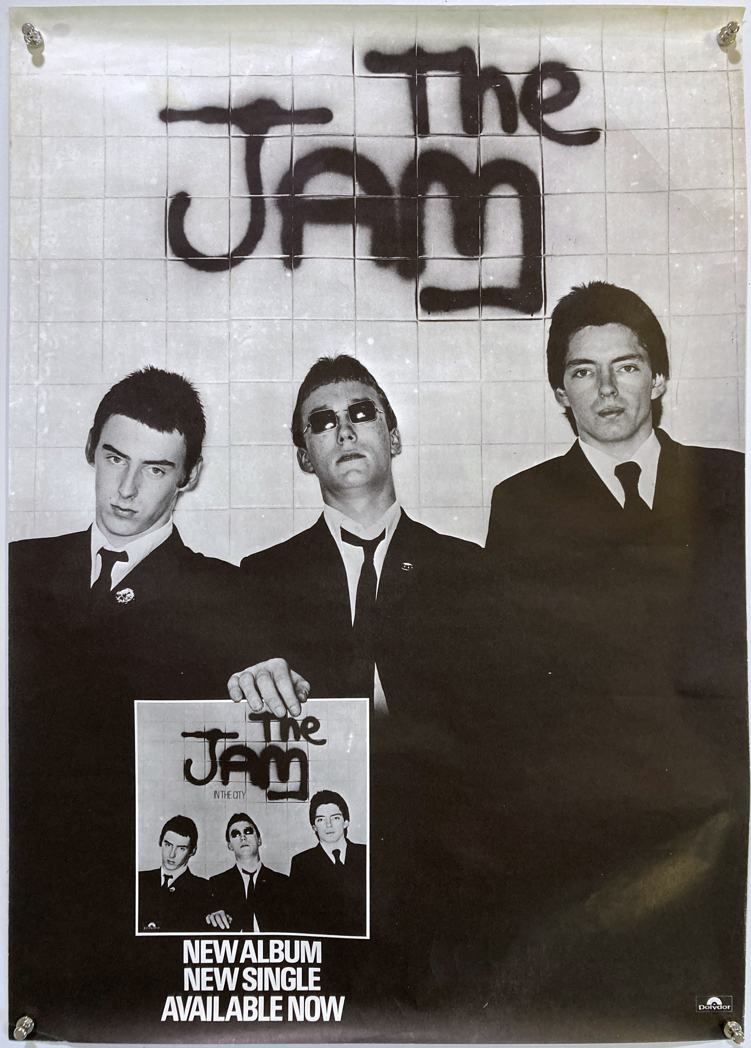 Lot 288 - THE JAM - IN THE CITY PROMOTIONAL POSTER.