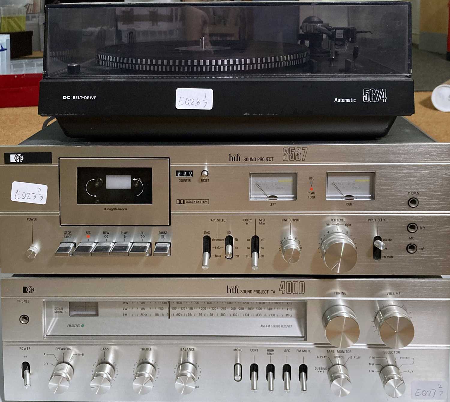 Lot 21 - PYE HI-FI AND TURNTABLE.