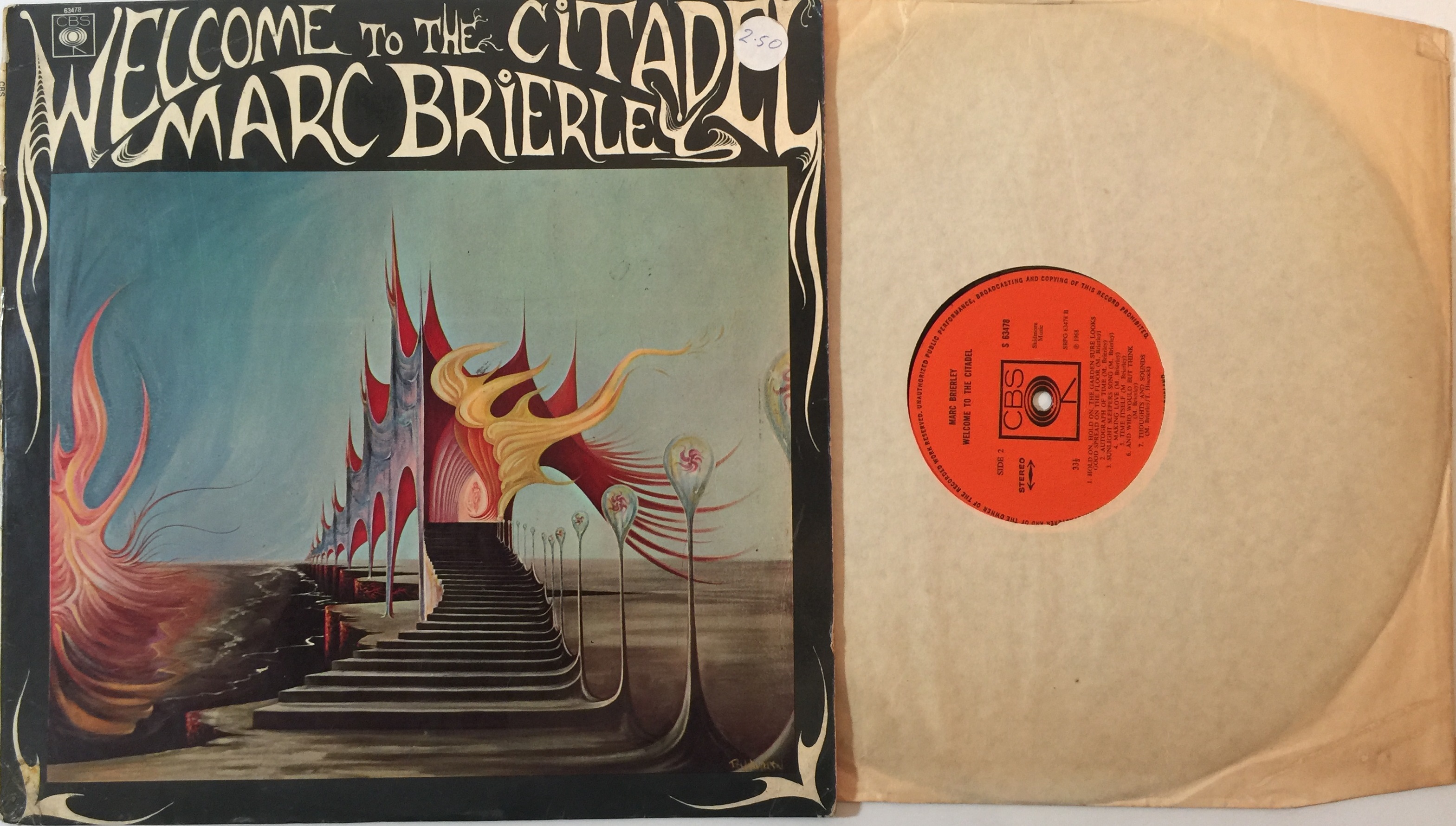 Lot 997 - MARC BRIERLEY - WELCOME TO THE CITADEL LP
