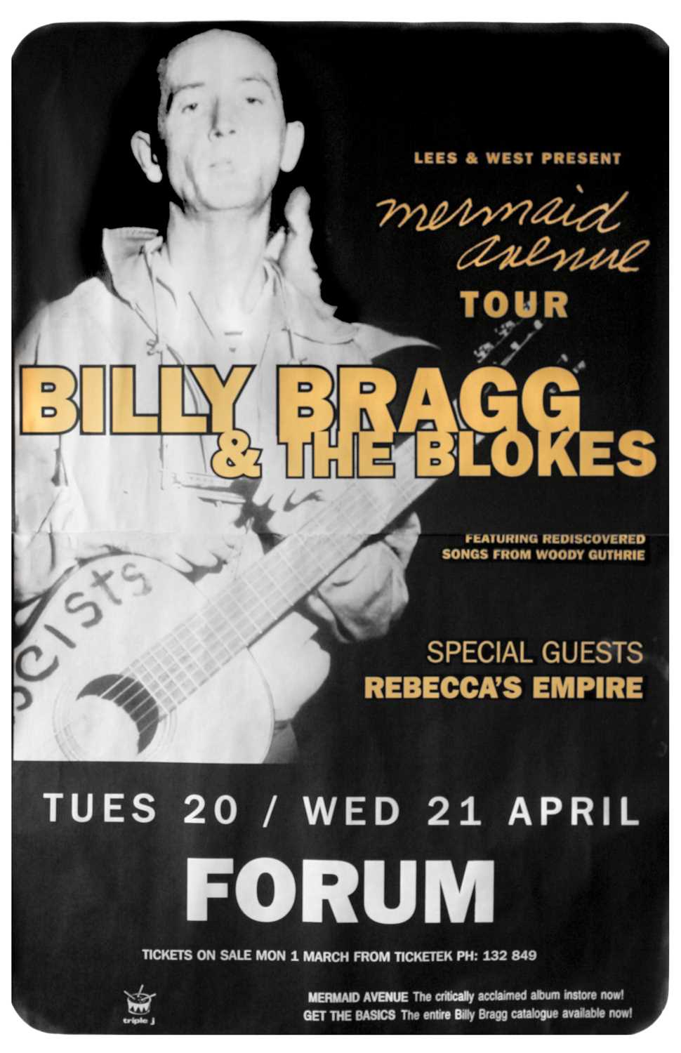 Lot 207 - BILLY BRAGG AND THE BLOKES POSTERS