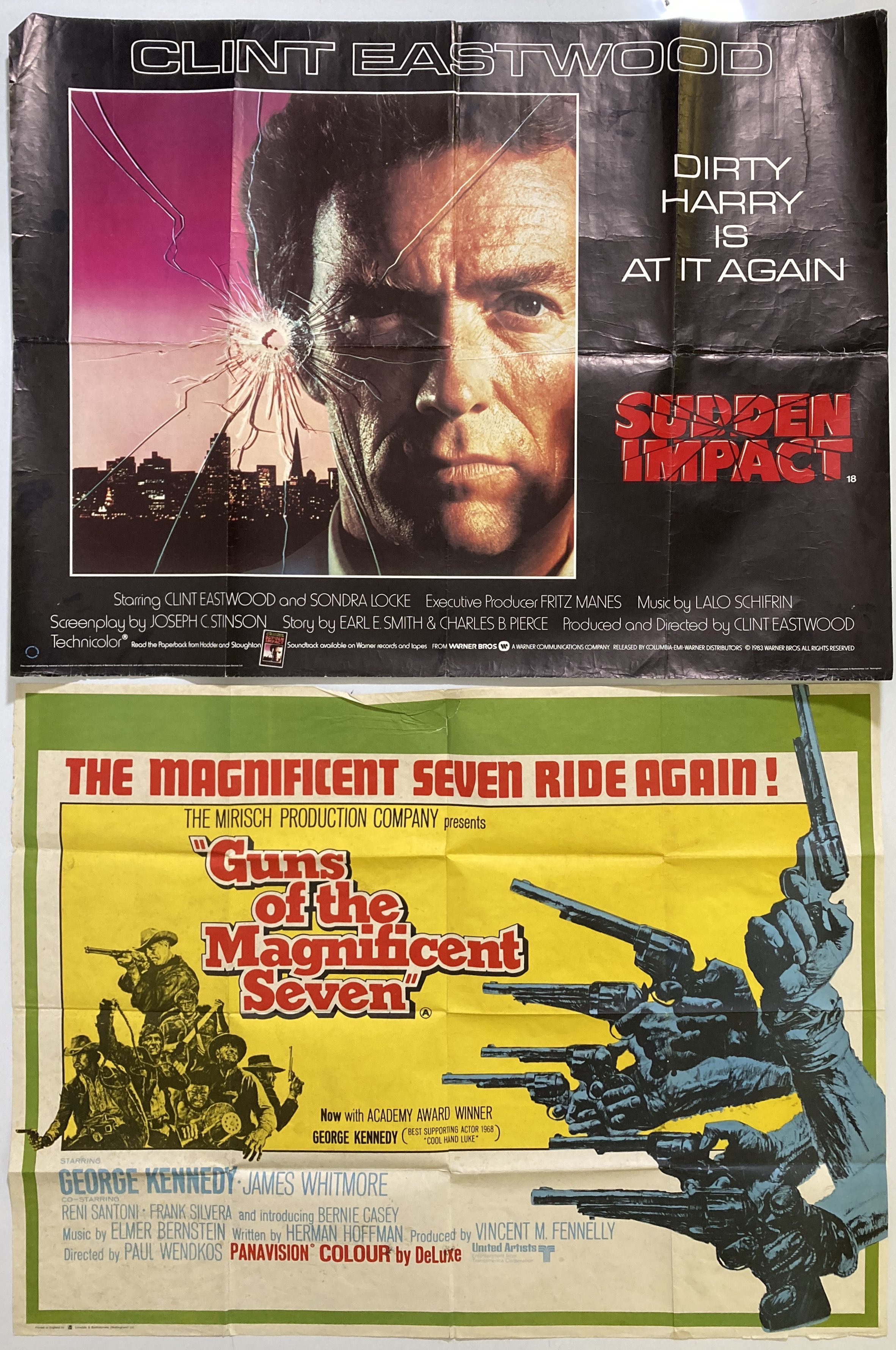Lot 272 - CLASSIC ACTION MOVIE UK QUAD POSTERS.
