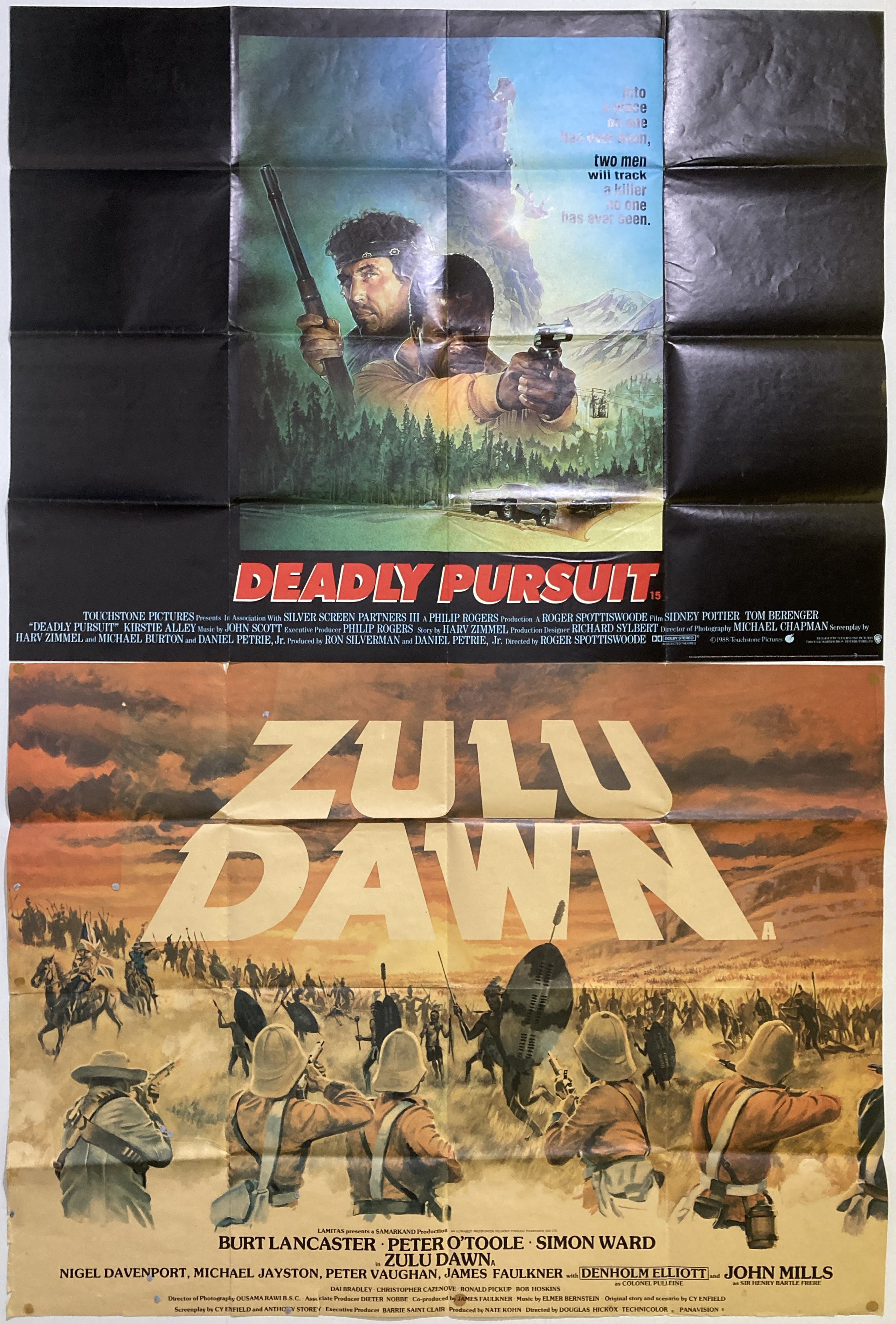 Lot 272 - CLASSIC ACTION MOVIE UK QUAD POSTERS.