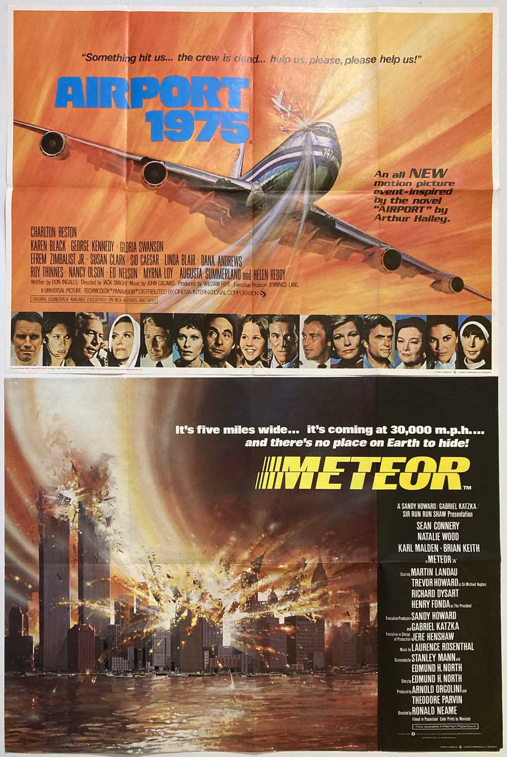Lot 273 - ORIGINAL DISASTER MOVIE UK QUAD POSTERS.