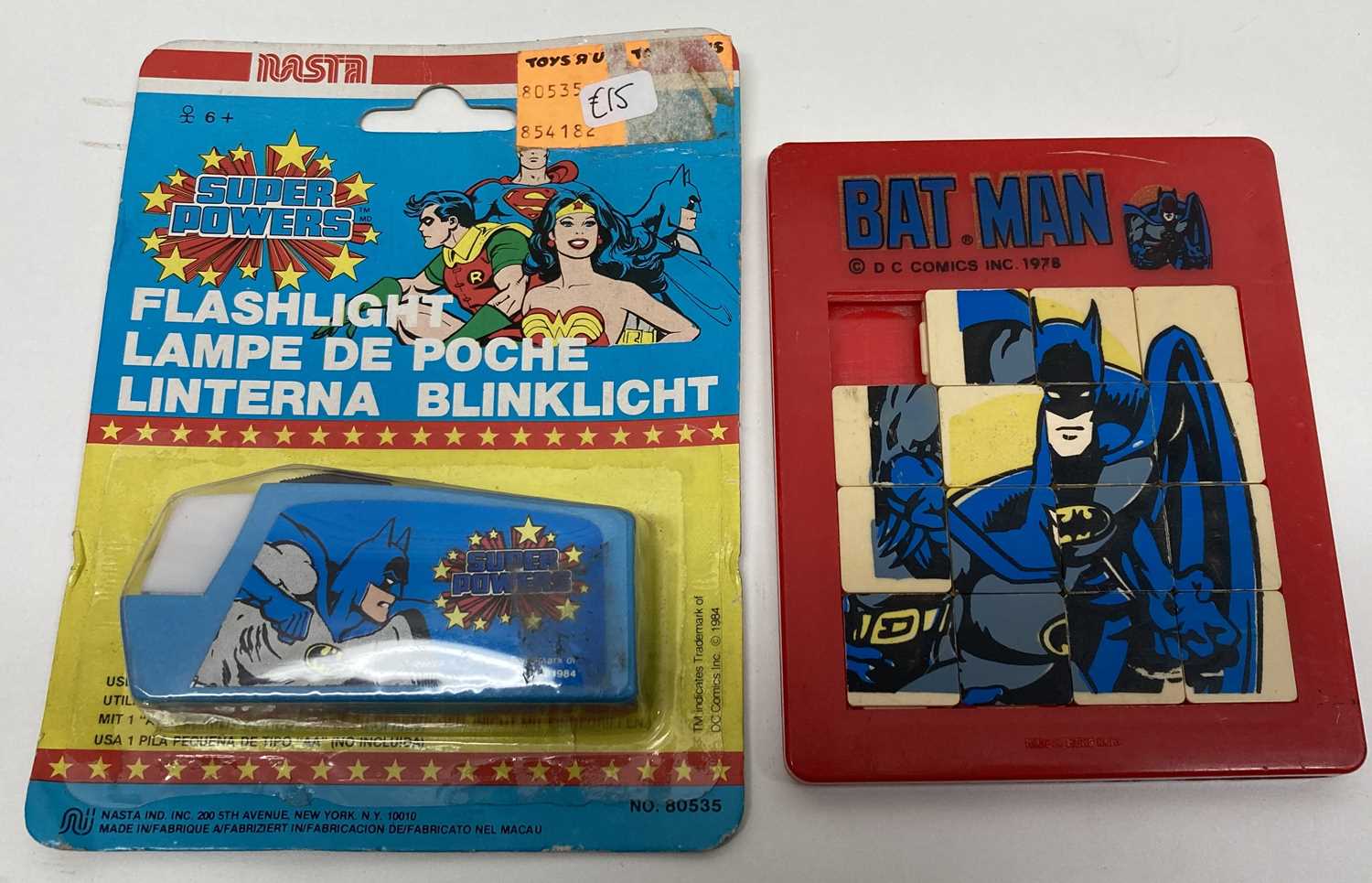 Lot 59 - ASSORTED BATMAN ITEMS.