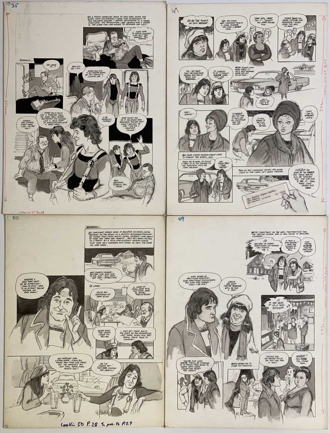 Lot 121 Original Comic Book Story Boards Look In