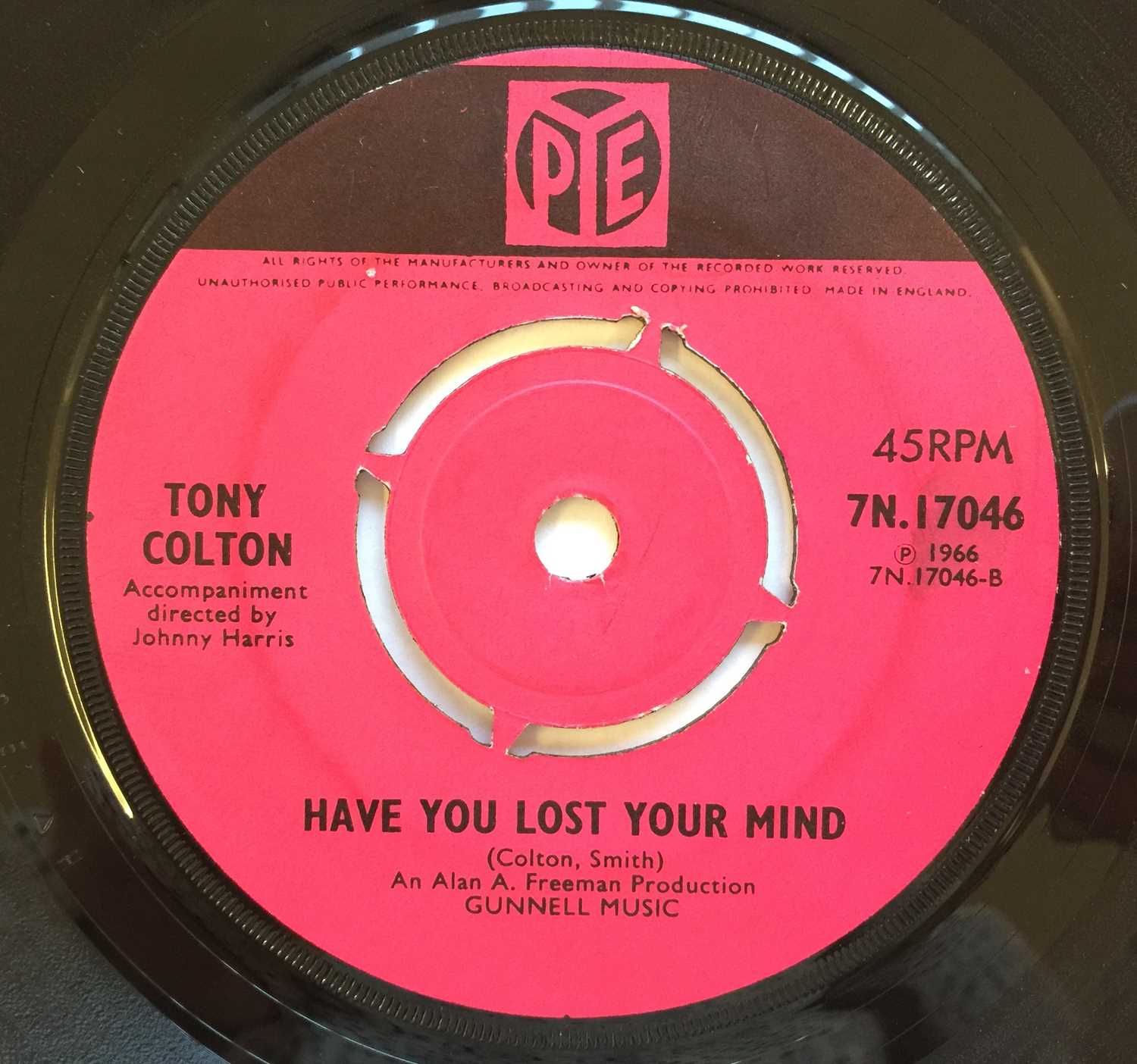 Lot 36 - TONY COLTON - ORIGINAL UK 7"