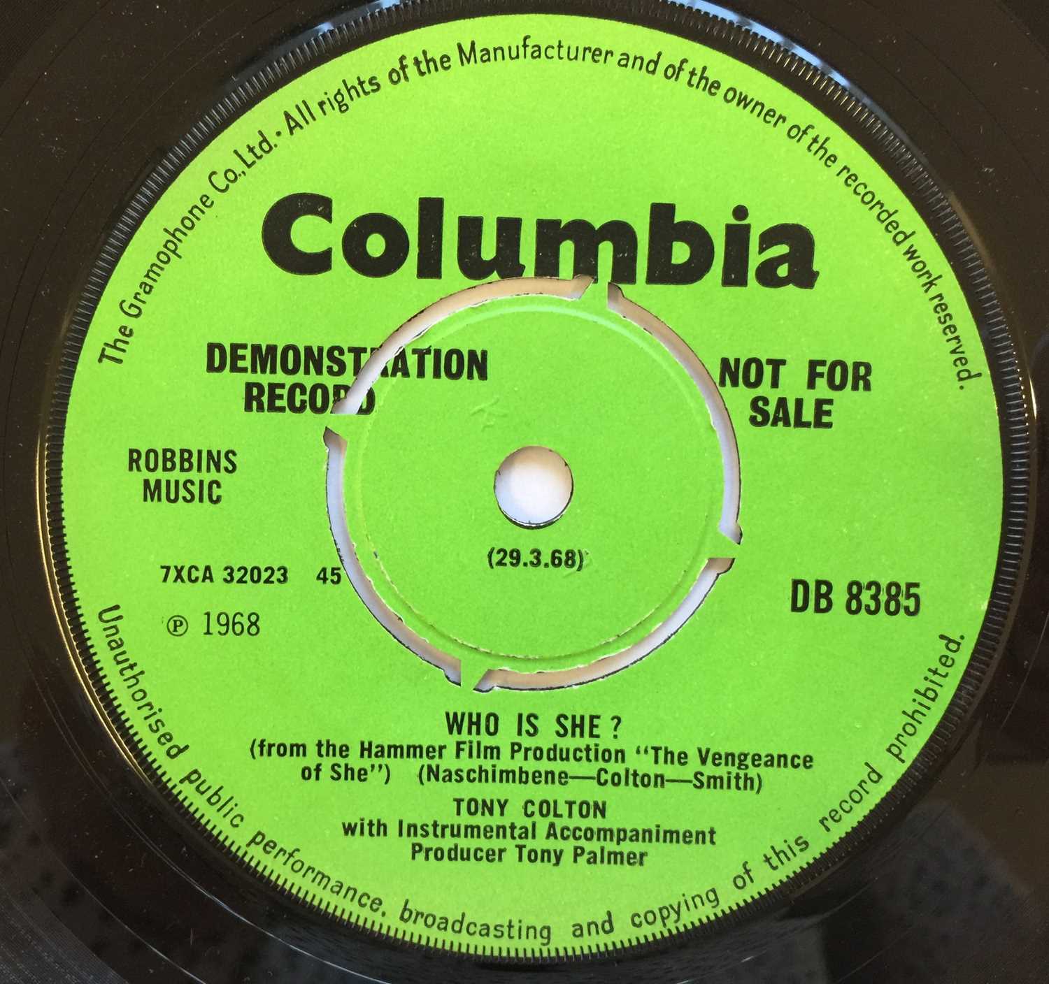 Lot 36 - TONY COLTON - ORIGINAL UK 7"