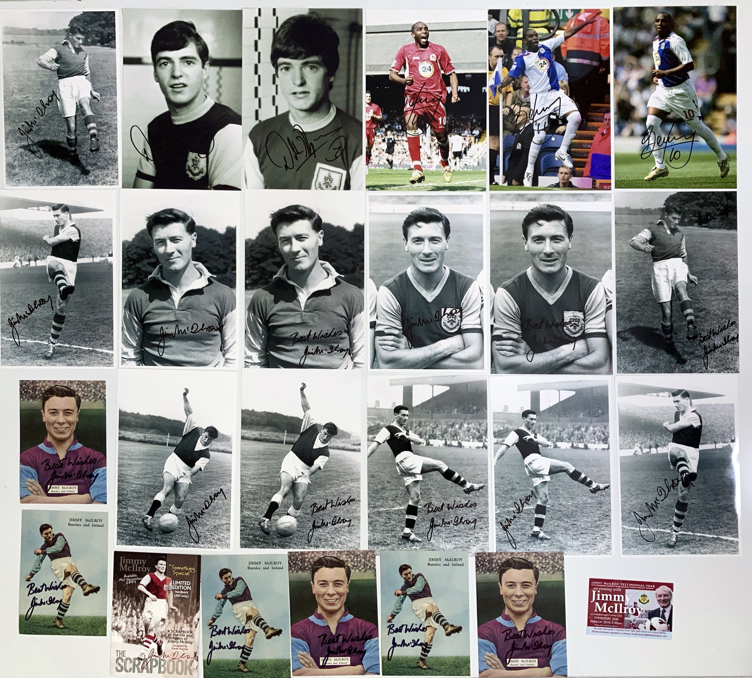 Lot 155 - FOOTBALL AUTOGRAPHS - BURNLEY AND BLACKBURN