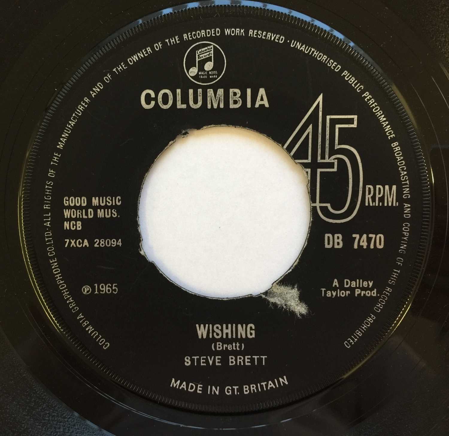 Lot 54 - STEVE BRETT (PRE SLADE) - WISHING 7"