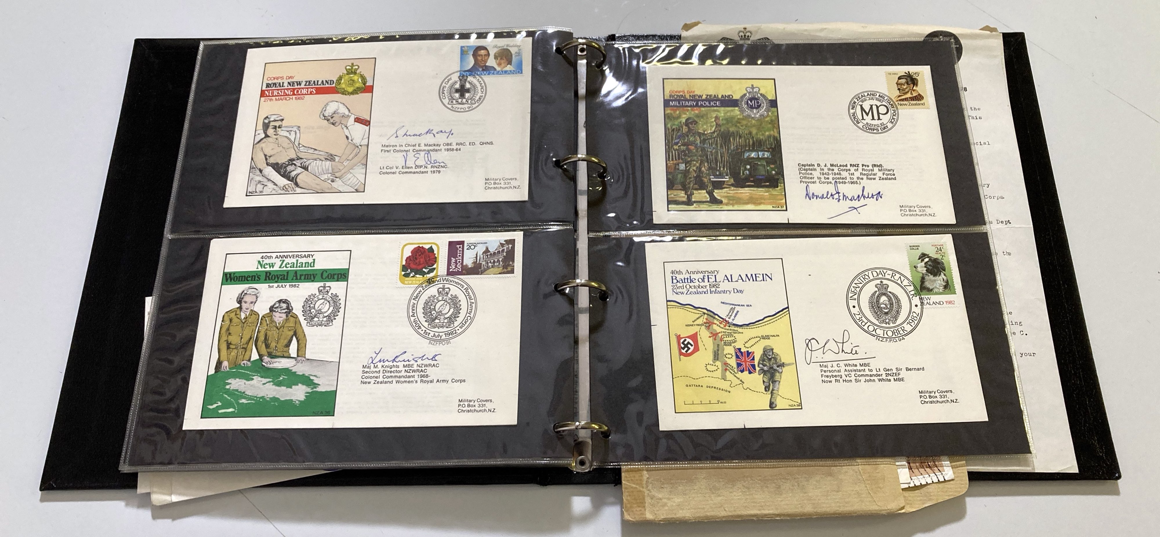 Lot 12 - 233 SIGNED MILITARY COMMEMORATIVE STAMP