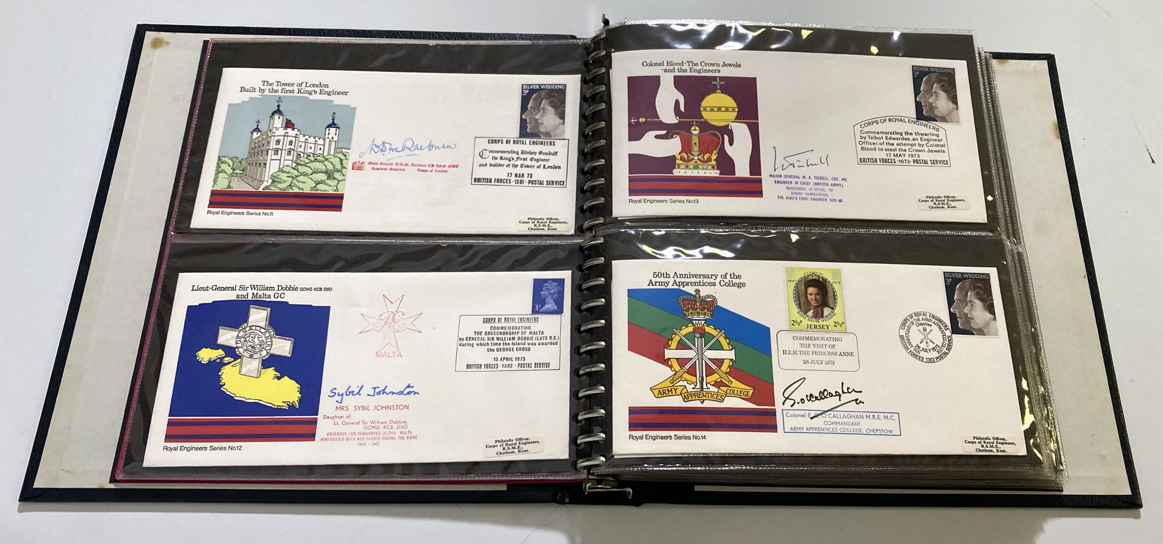 Lot 12 - 233 SIGNED MILITARY COMMEMORATIVE STAMP