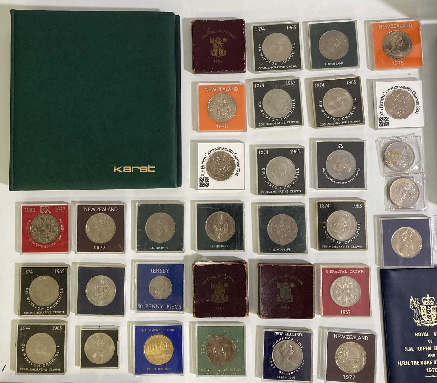 Lot 14 - COMMEMORATIVE CROWNS AND COINS SETS