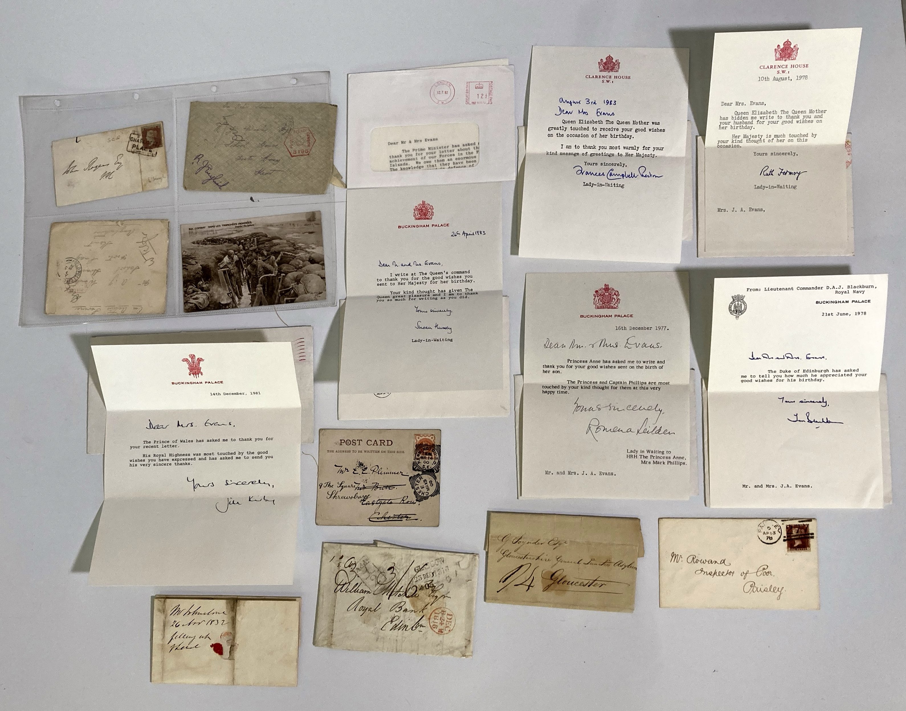Lot 19 - EARLY FRANKED LETTERS/ENVELOPES