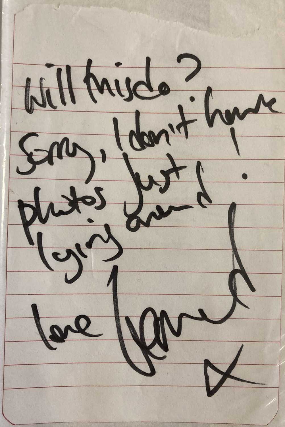 Lot 293 - SUEDE SIGNED ITEMS