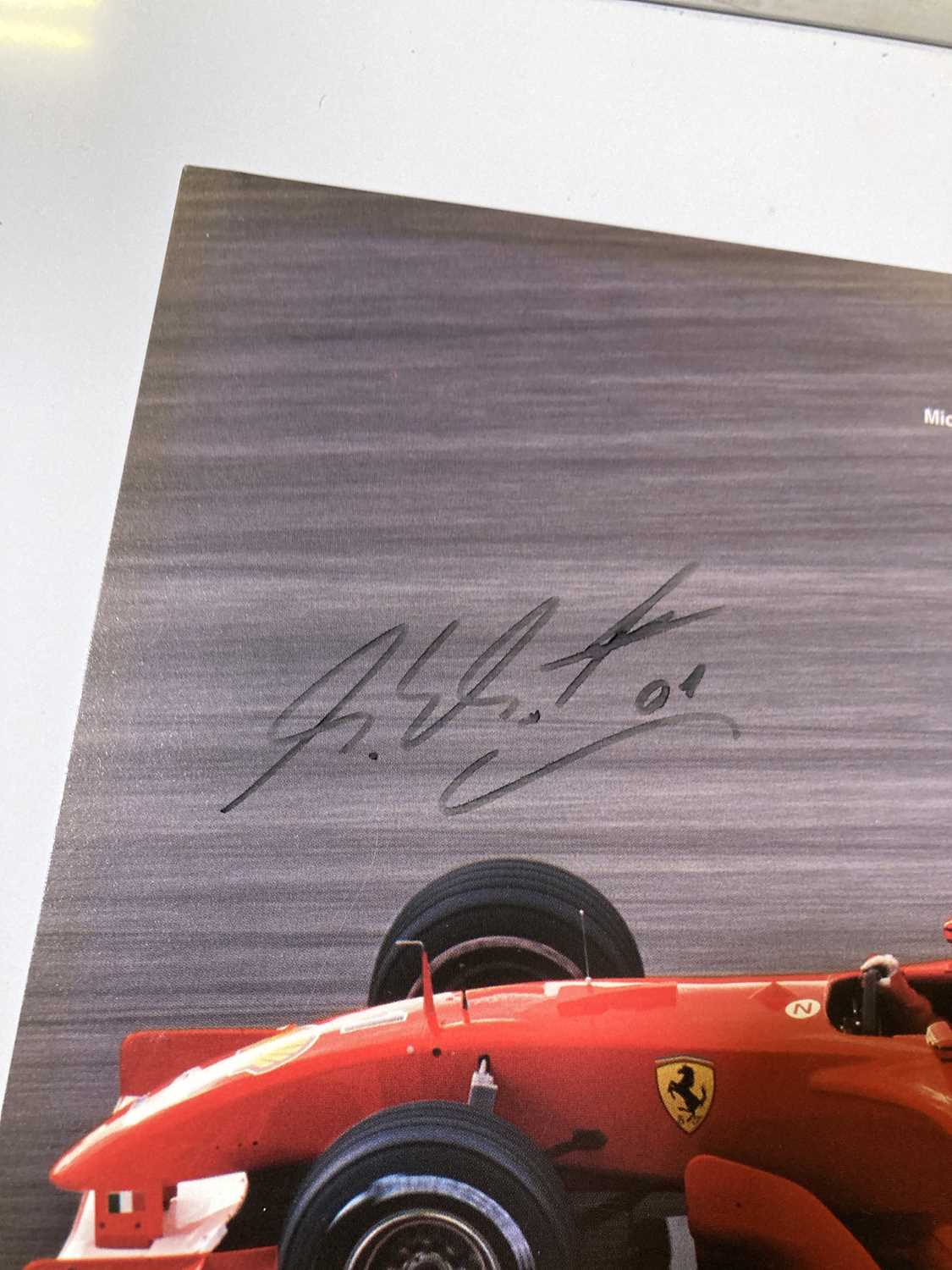Lot 186 - FORMULA ONE - SIGNED FERRARI CARDS INC