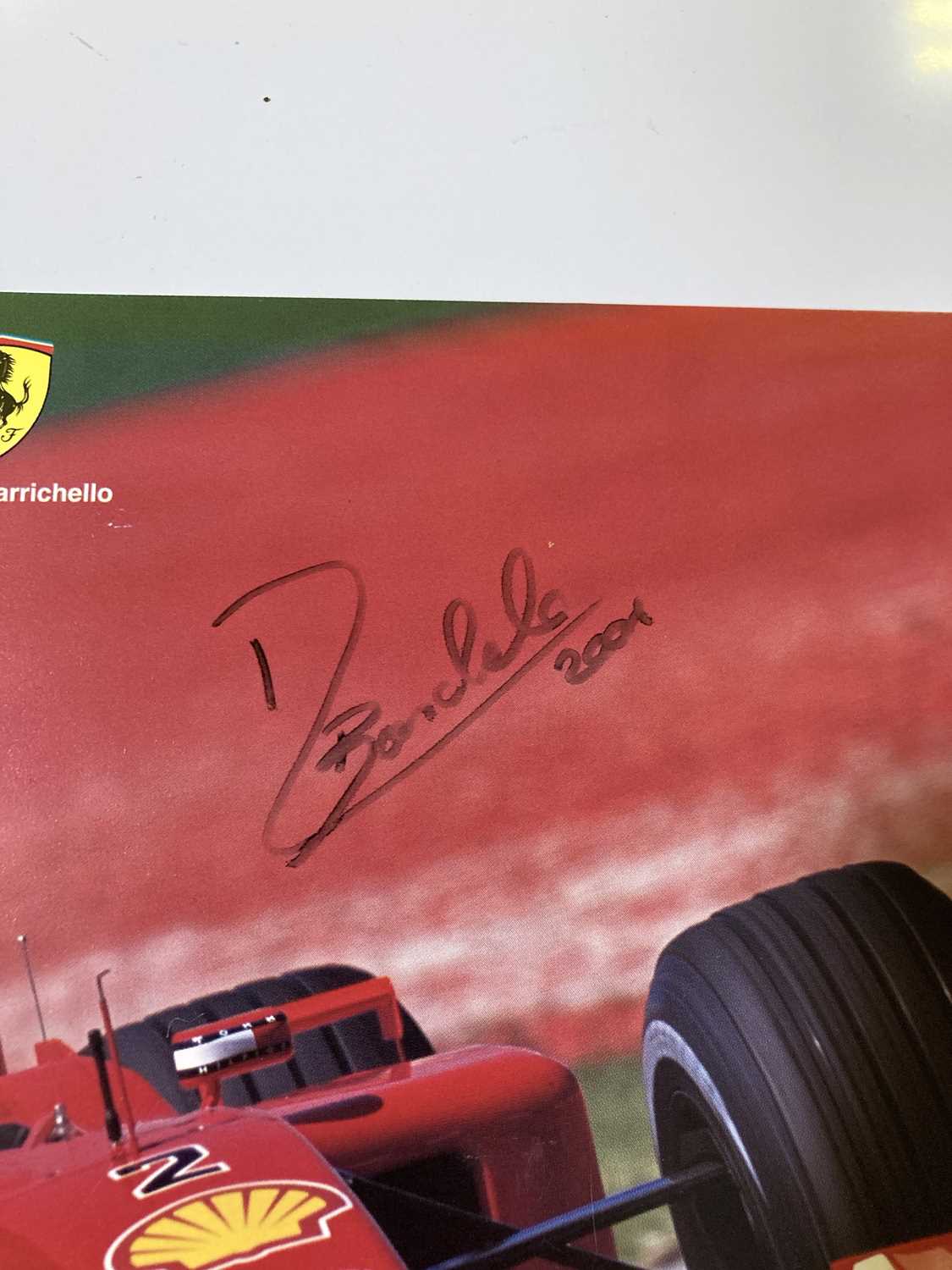 Lot 186 - FORMULA ONE - SIGNED FERRARI CARDS INC