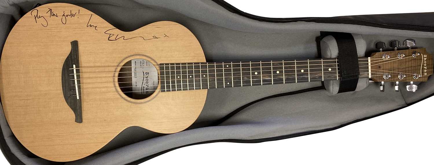 Lot 545 - ED SHEERAN SIGNED GUITAR