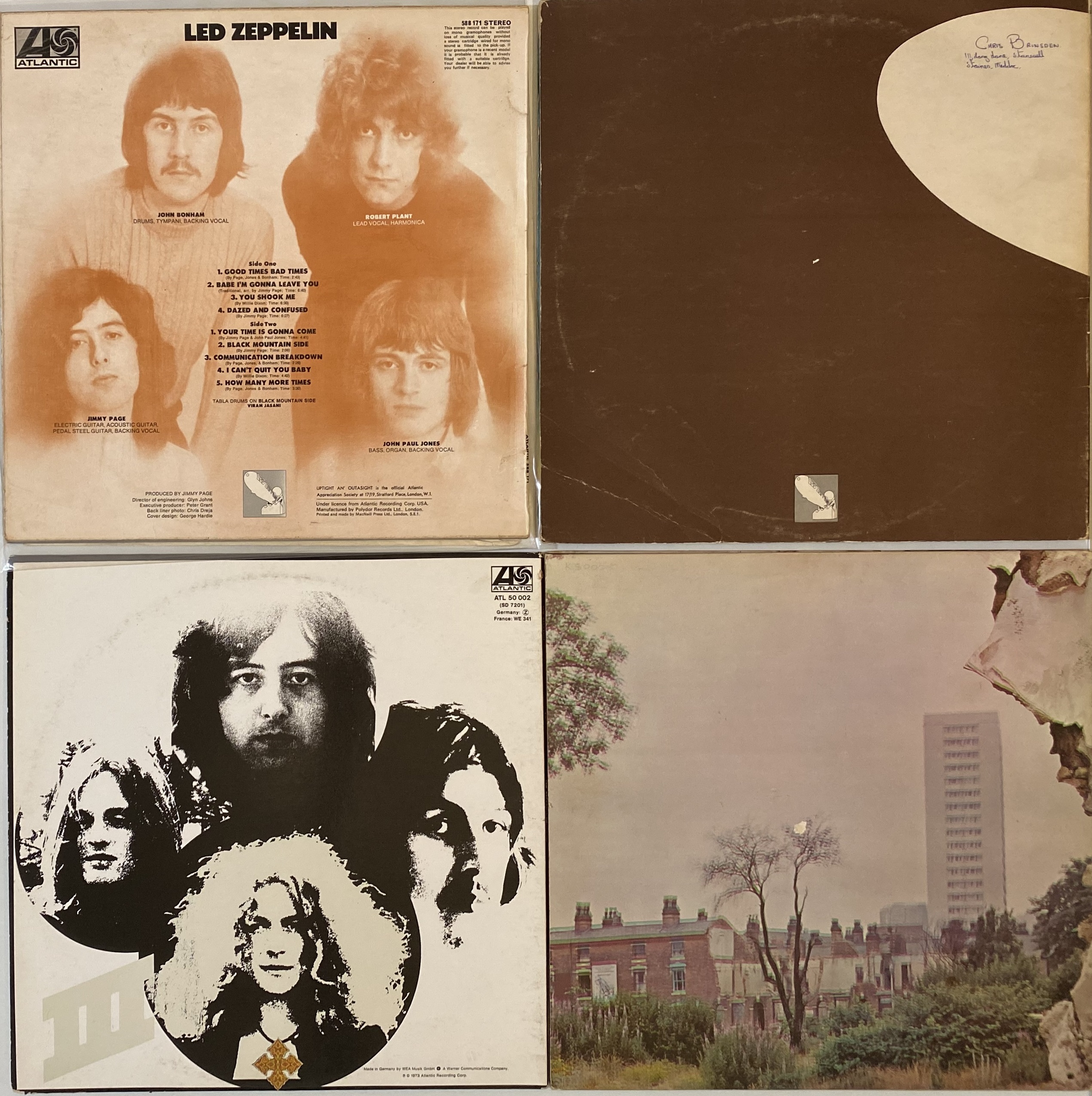 Lot 141 - LED ZEPPELIN - 'I TO IV' LPs