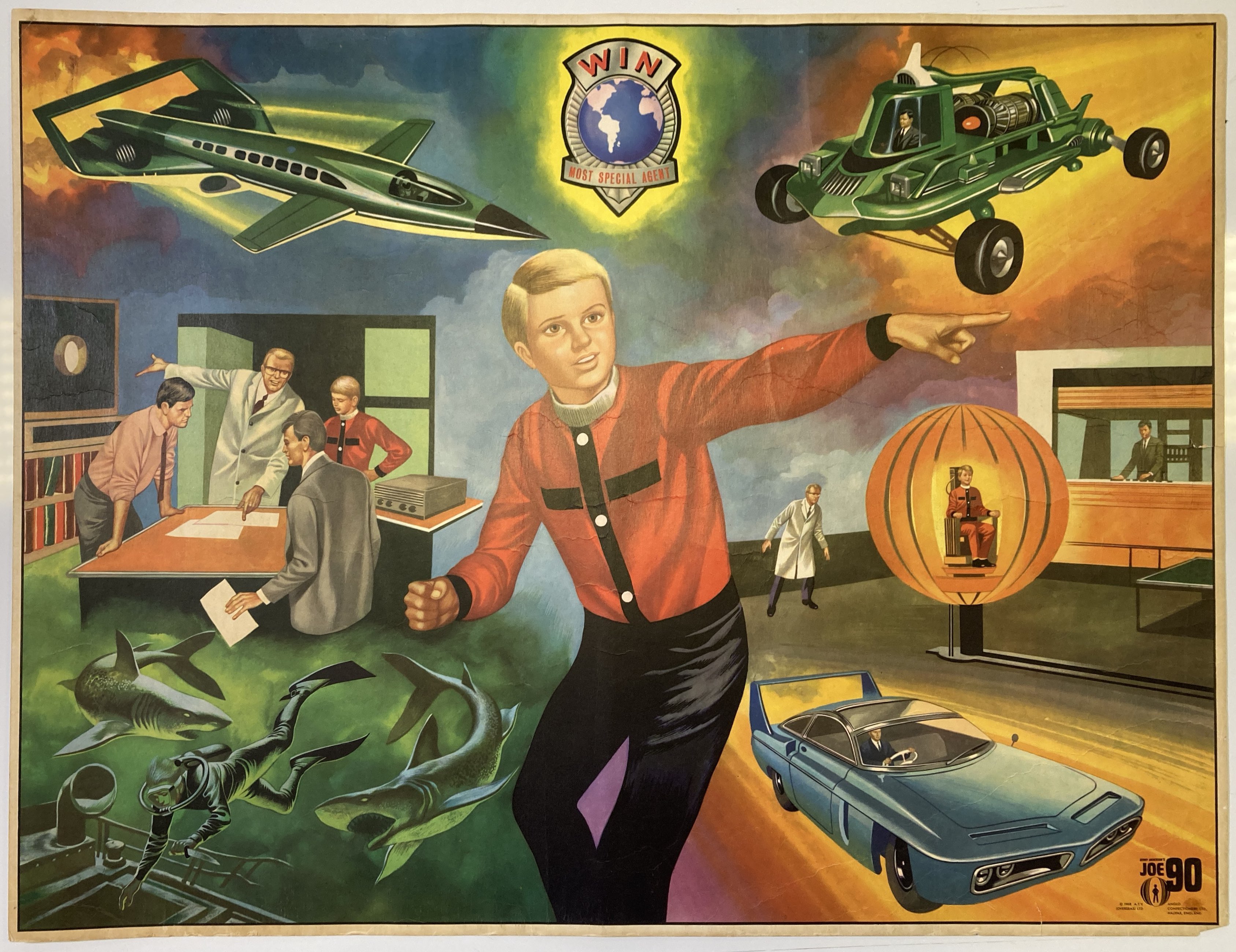 Lot 94 - JOE 90 - AN ORIGINAL POSTER.