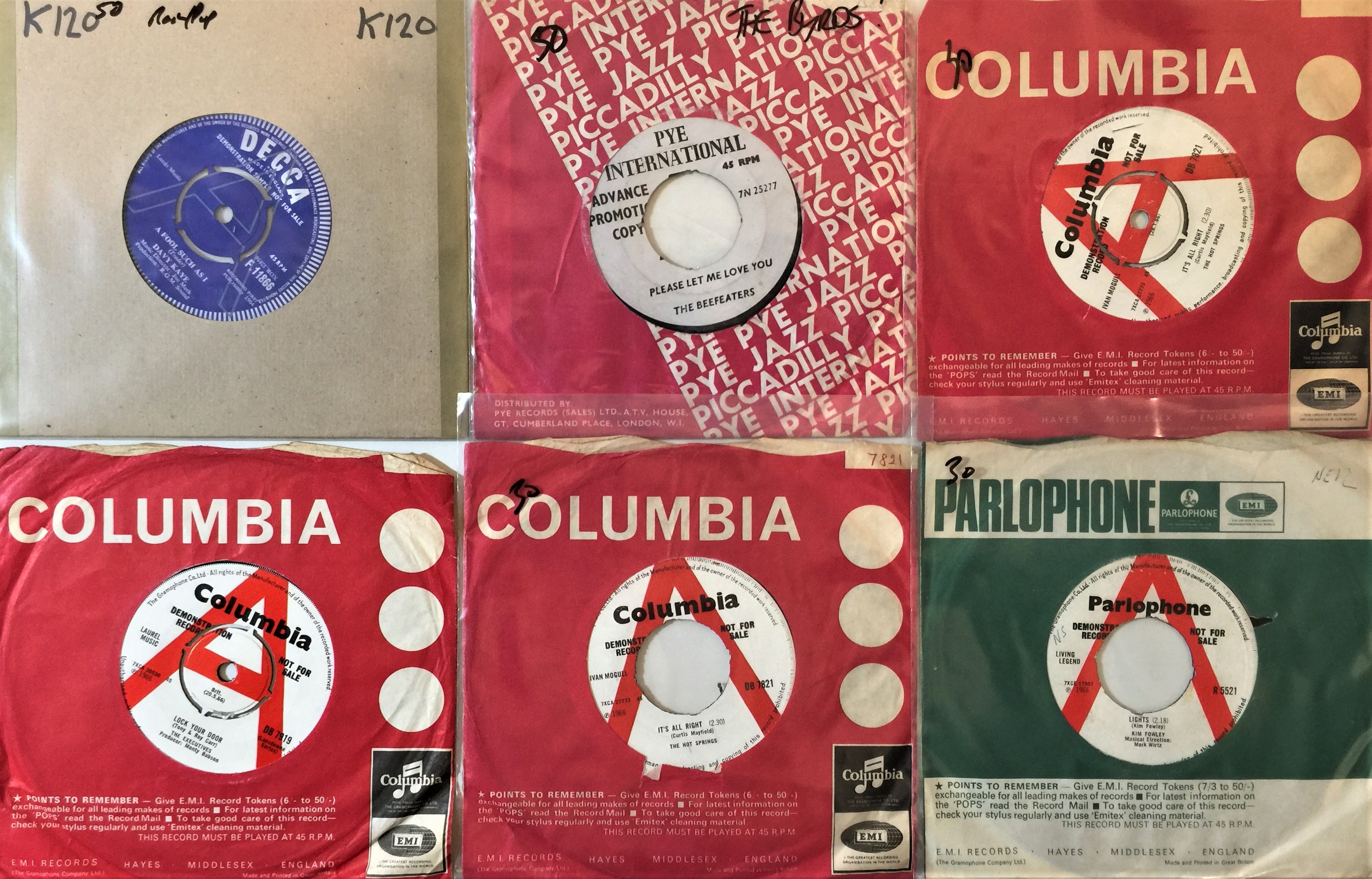 Lot 202 60s POP BEAT UK 7 RARITIES Lot 202 60s POP BEAT UK 7 RARITIES